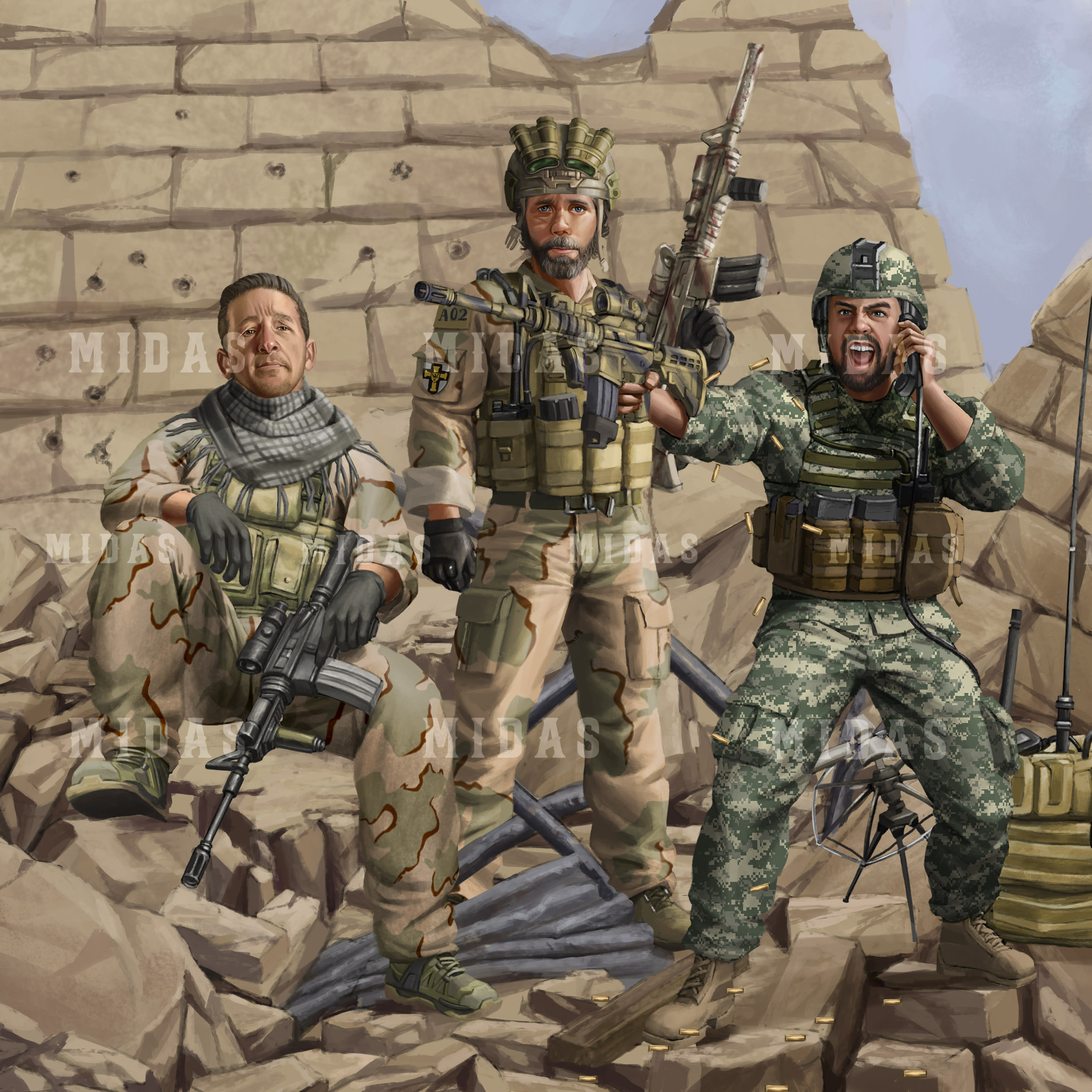 Dieselpunk Military Uniform Character Design