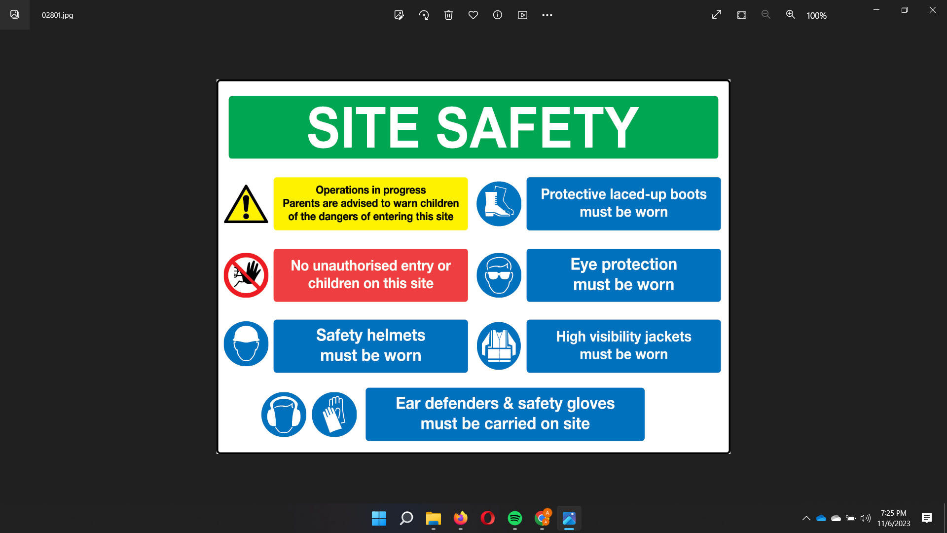 Construction Safety Posters Poster Template Valentine's Day Sale