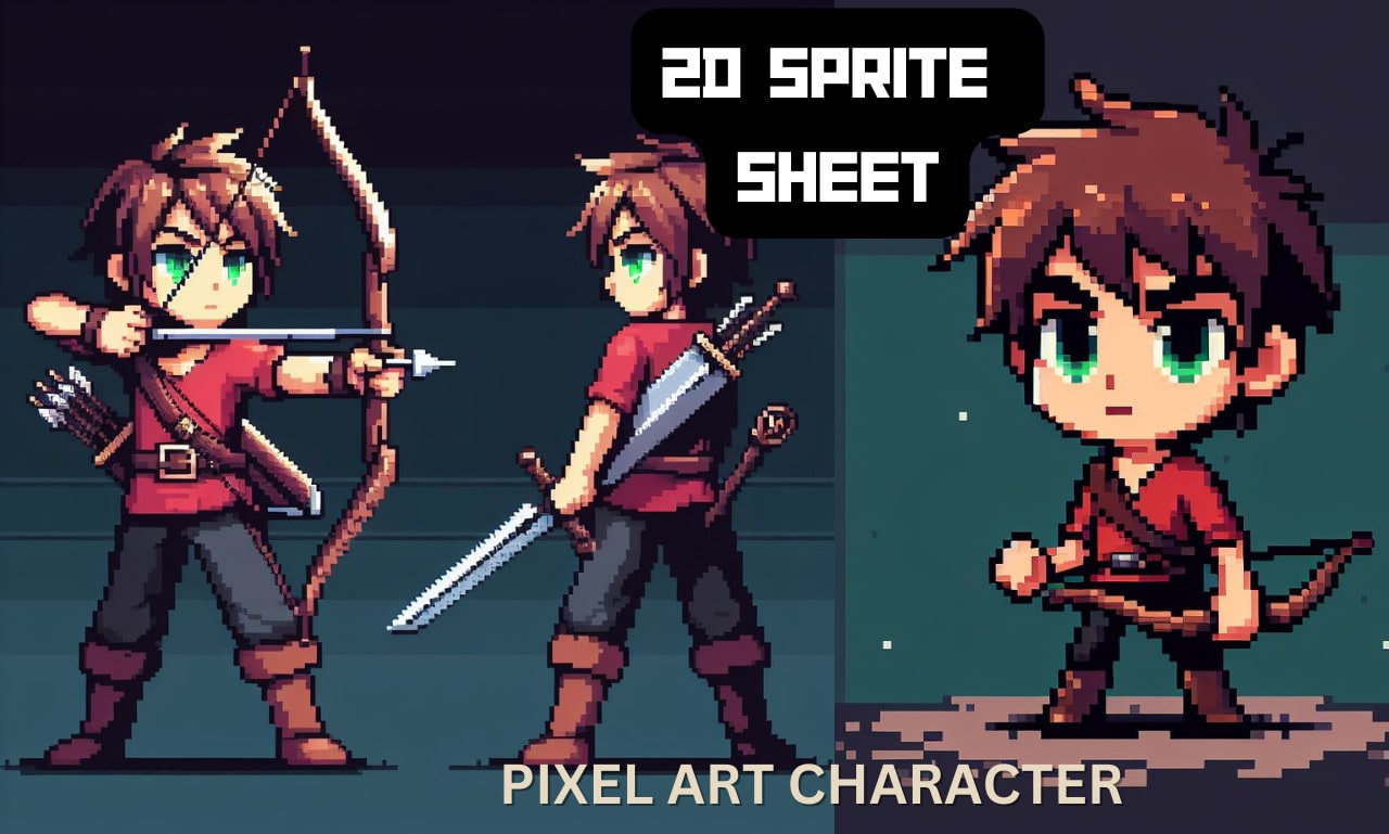 Sprites, Pixel Art Character, Sprite Sheet Pixel Art, 52% OFF