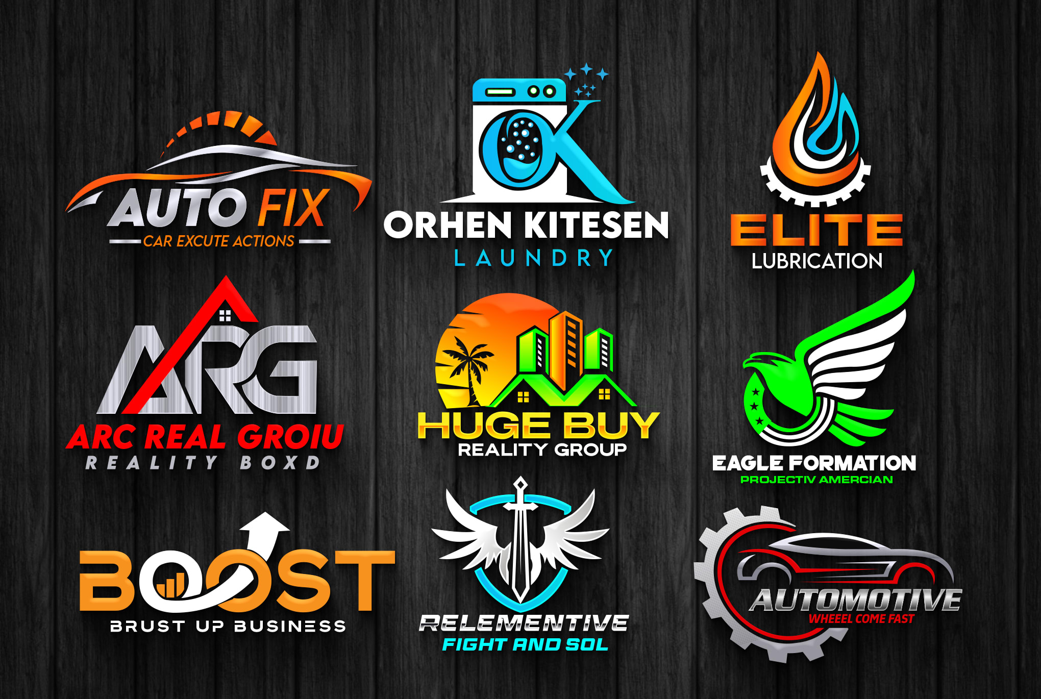 Unique Business Logos 43 Amazing Business Logos With High ROI