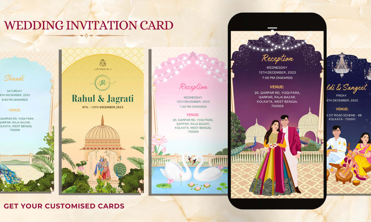Elegant Indian Wedding Card Designs