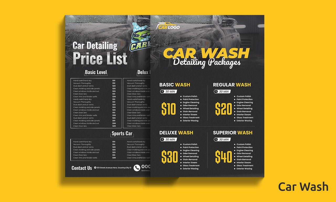 Car Wash Menu Premium Car Wash Services In Ohio