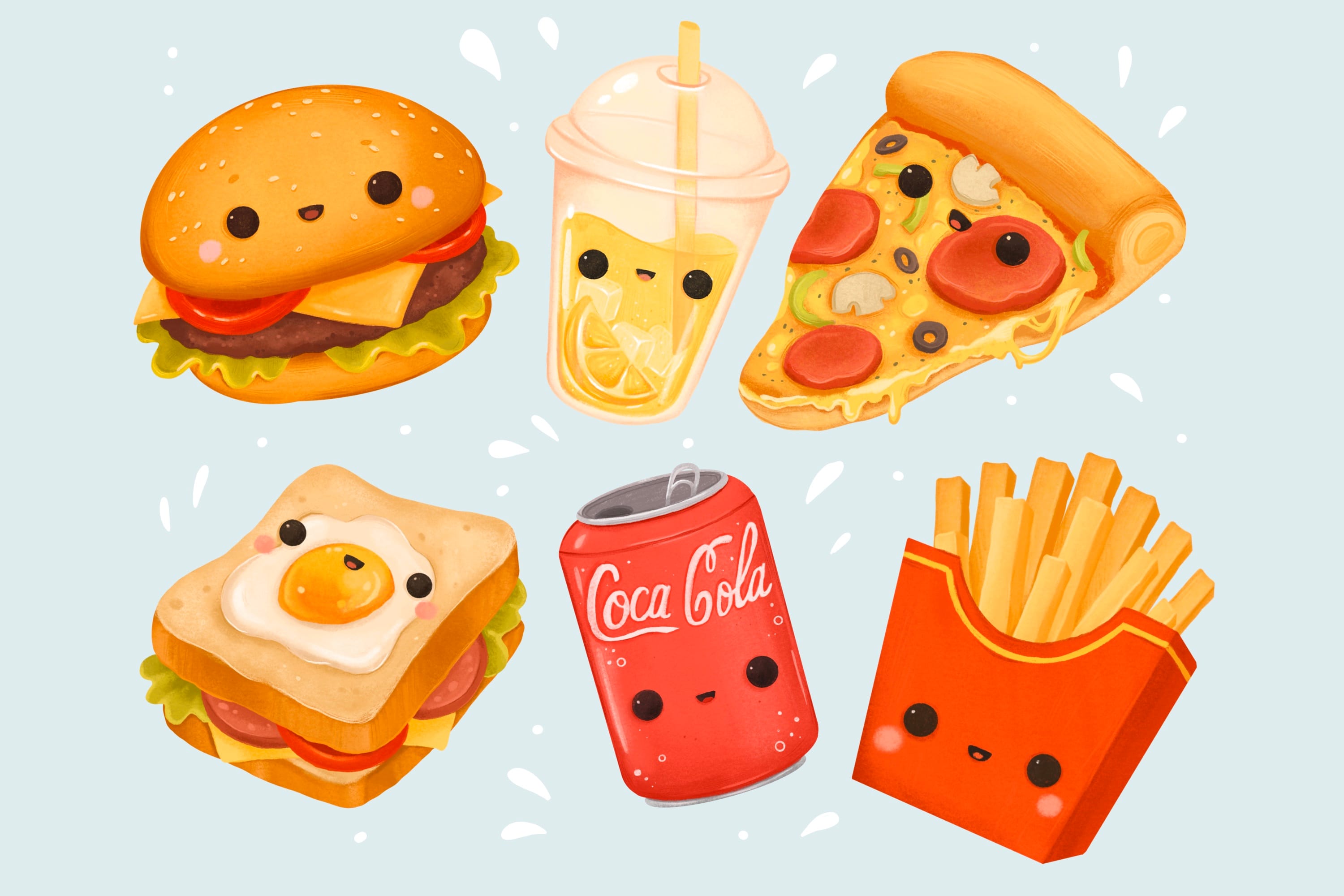 Cute Cartoon Foods