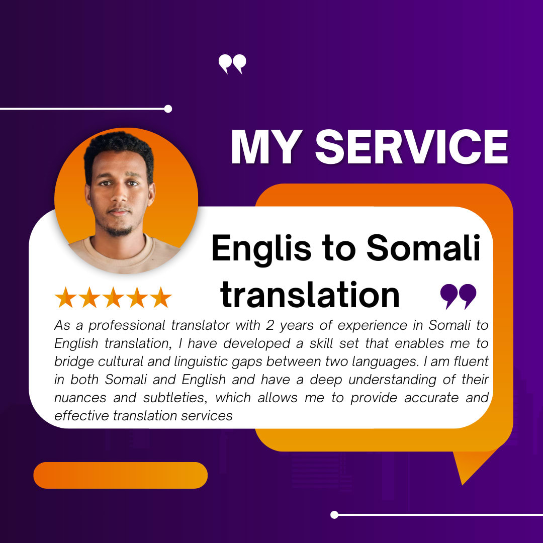 Somali Language Expert