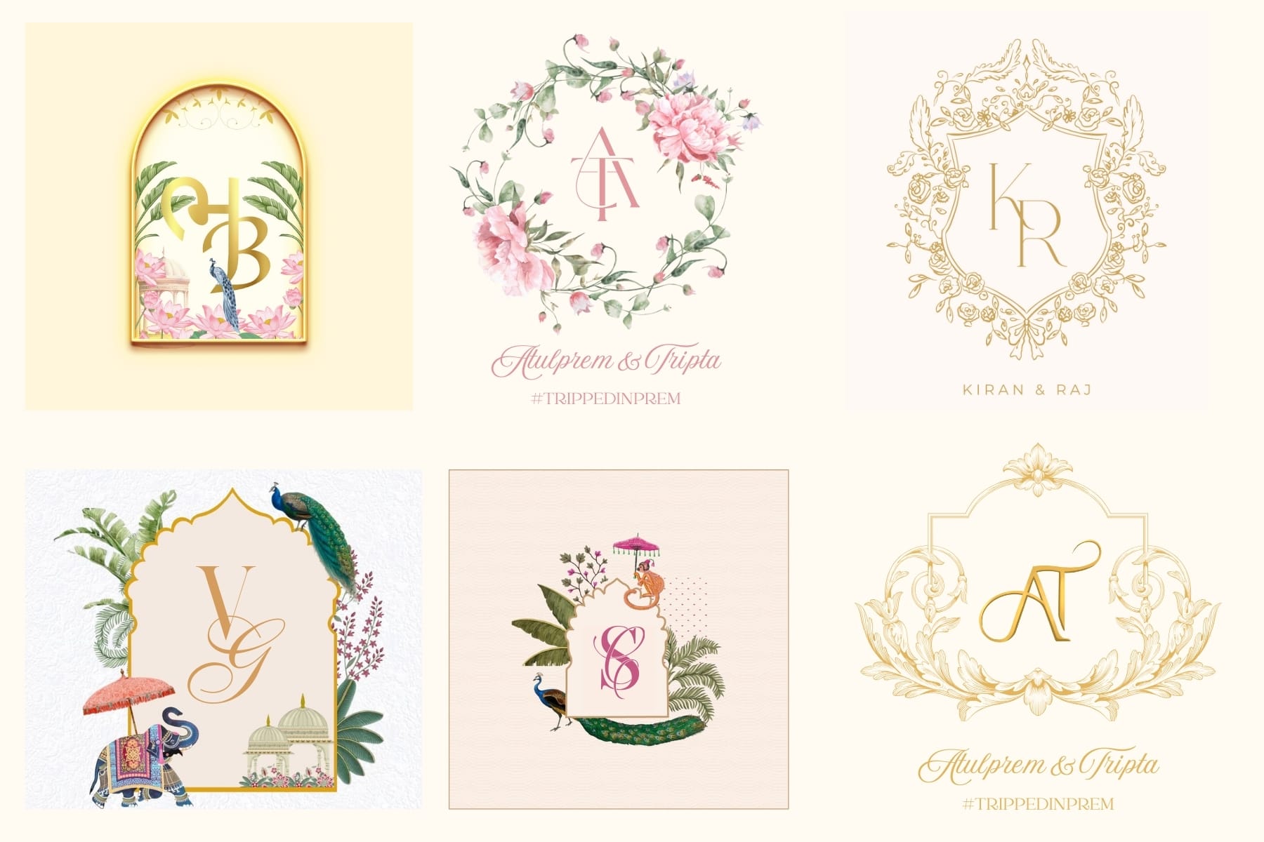 Indian Wedding Logo Design Samples