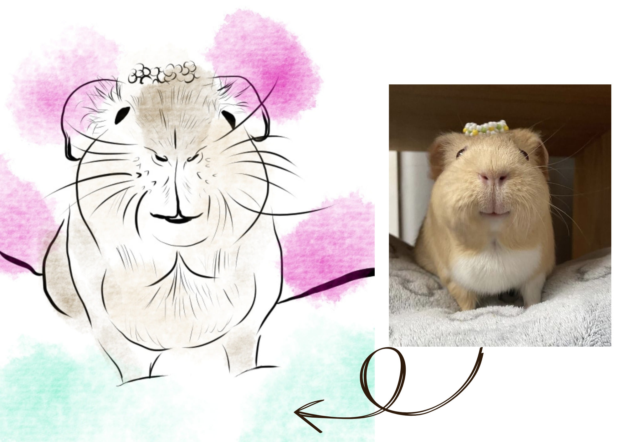 how to draw fur with watercolor