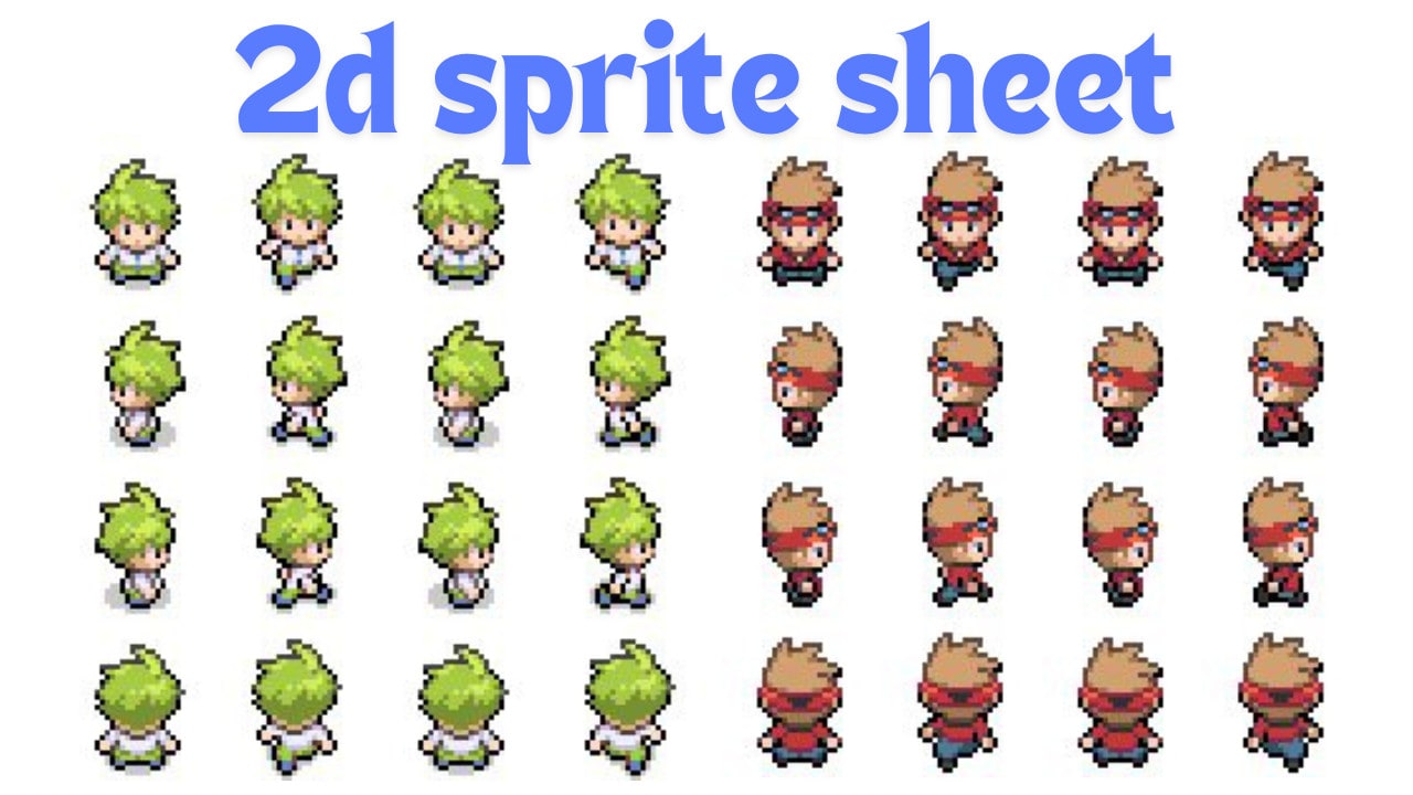Design 2d Sprite Sheet Fnf Sprite Rpg Maker Rpg Sprite 2d Pixel Art