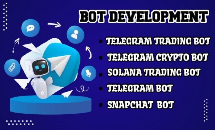 develop custom telegram mini bot, solana telegram bot, telegram game ... develop custom telegram mini bot, solana telegram bot, telegram game ...