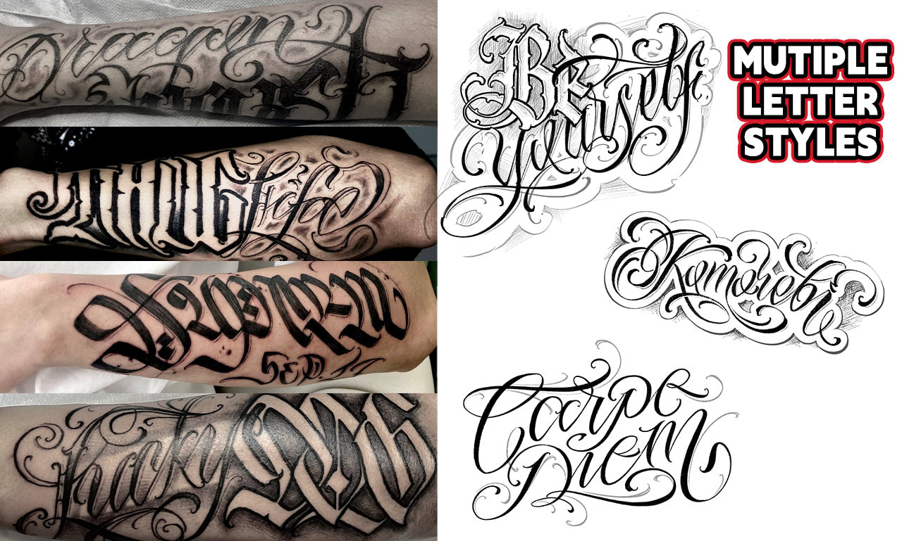 Make Your Own Tattoo Lettering Design 60 Word Tattoo Ideas That Say It