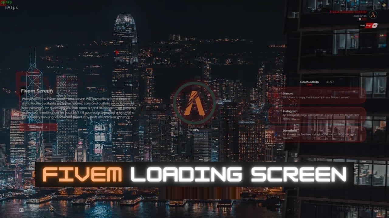 Loading Screen Fivem (GTA V) FiveM Loading Screen #4 YouTube