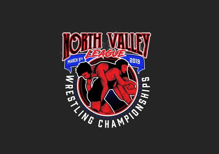 High School Wrestling Tournament Logos Custom Name And School Logo For