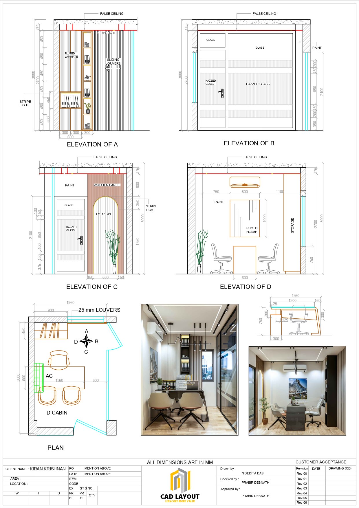Interior Elevation Drawings