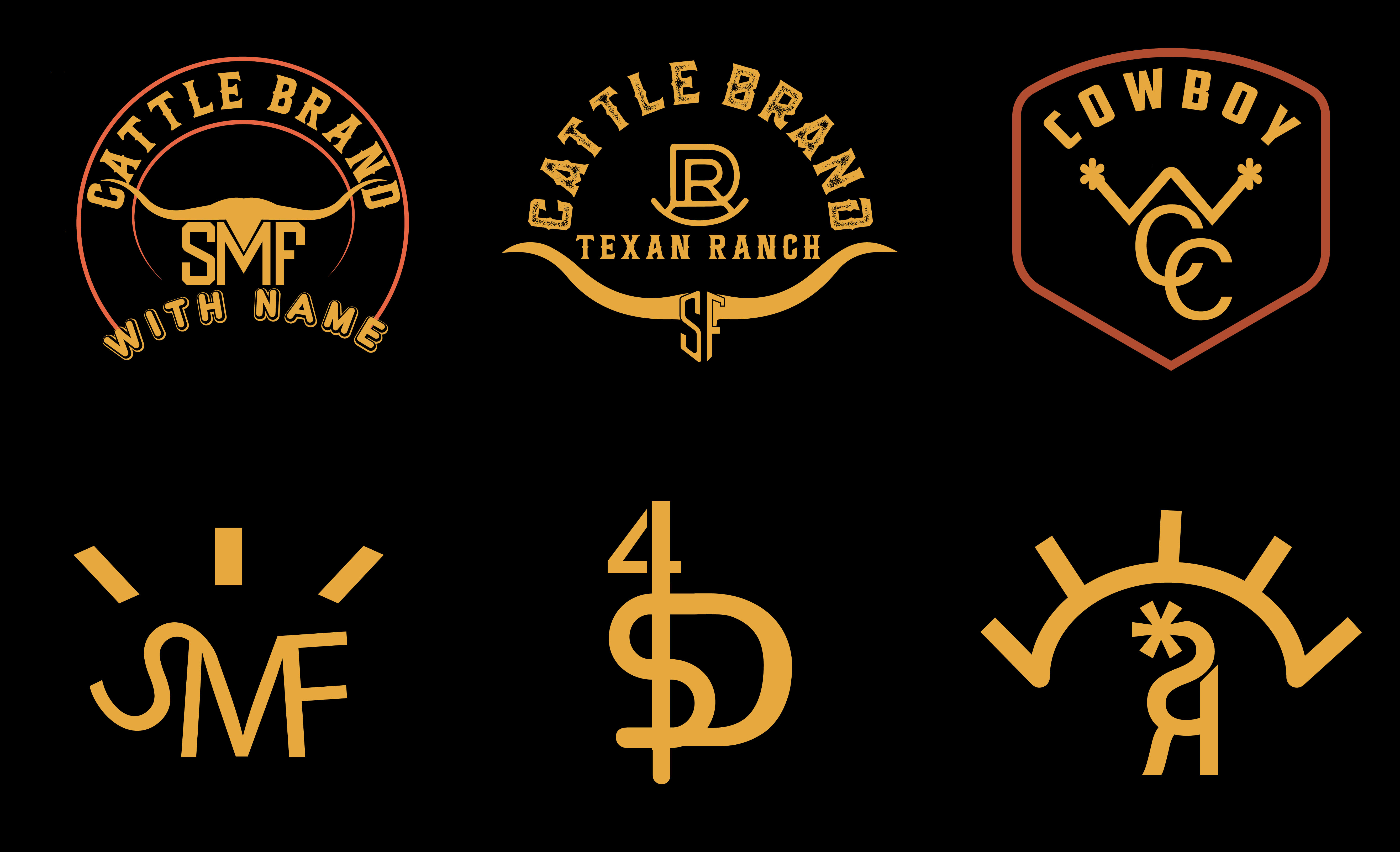 The Design Of Cattle Brands Brand Symbols Cattle Cattle Brands Kids