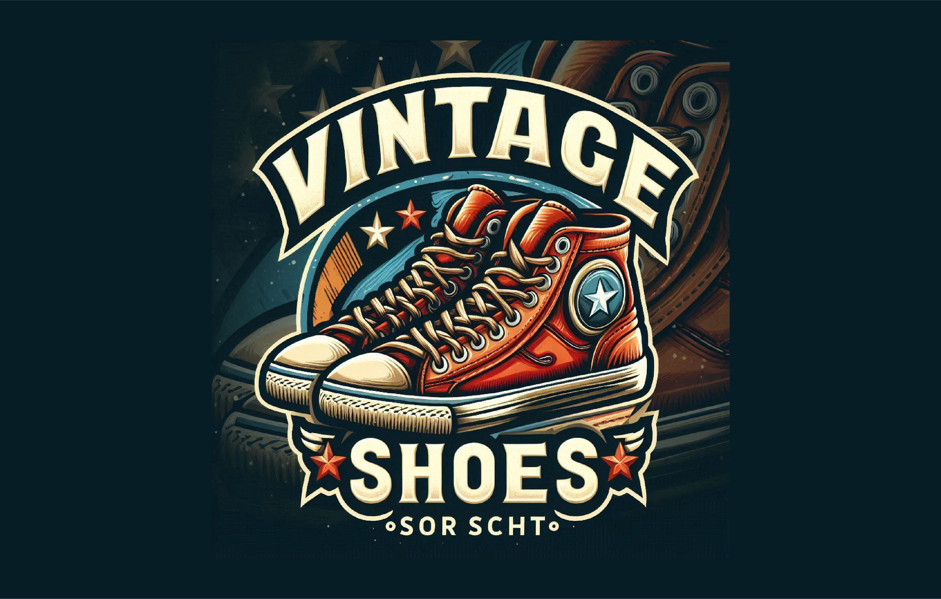 Vintage Shoes Logo Set Of Retro Vintage Female Shoes Sketch Vector