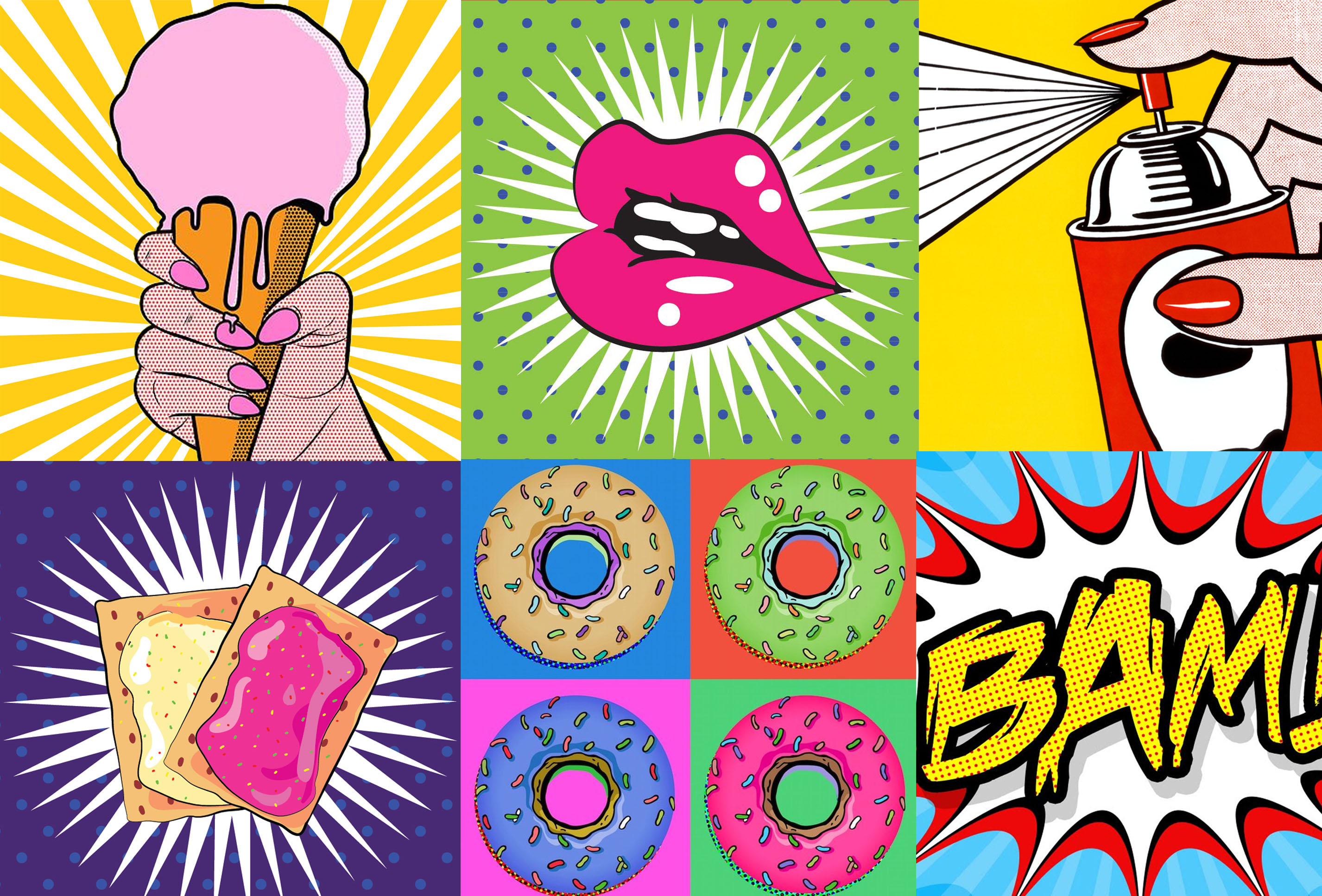 Pop Art Photography Objects Pop Art Photography Objects