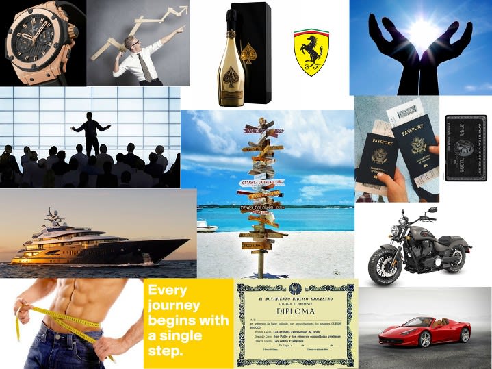 Prints I will design personalized vision board to achieve your dreams ...