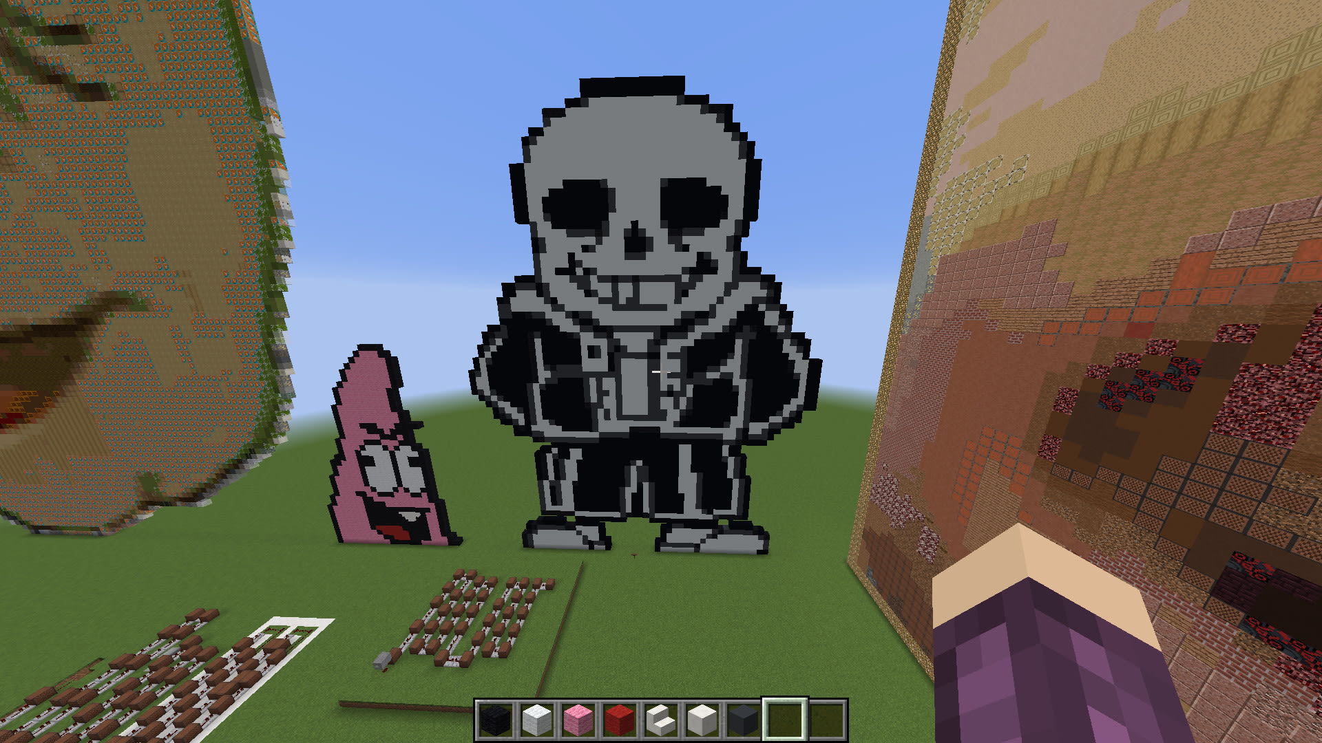 Minecraft Bone Pixel Art Shovel For 8 Bit Games. Vector Icon In Pixel