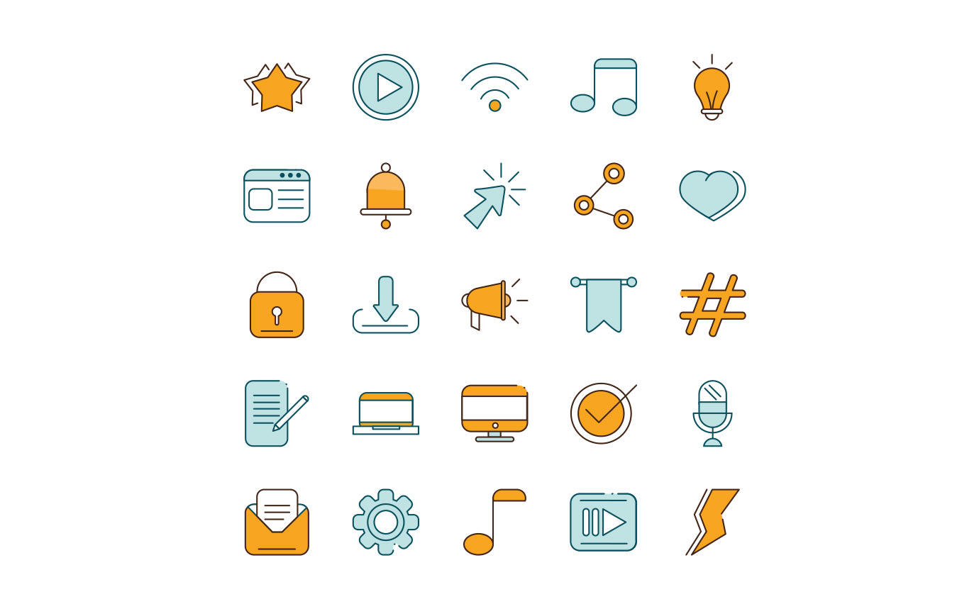 Conjunto De Iconos Personalizados Iconos De Ios 14 Beige Natural,