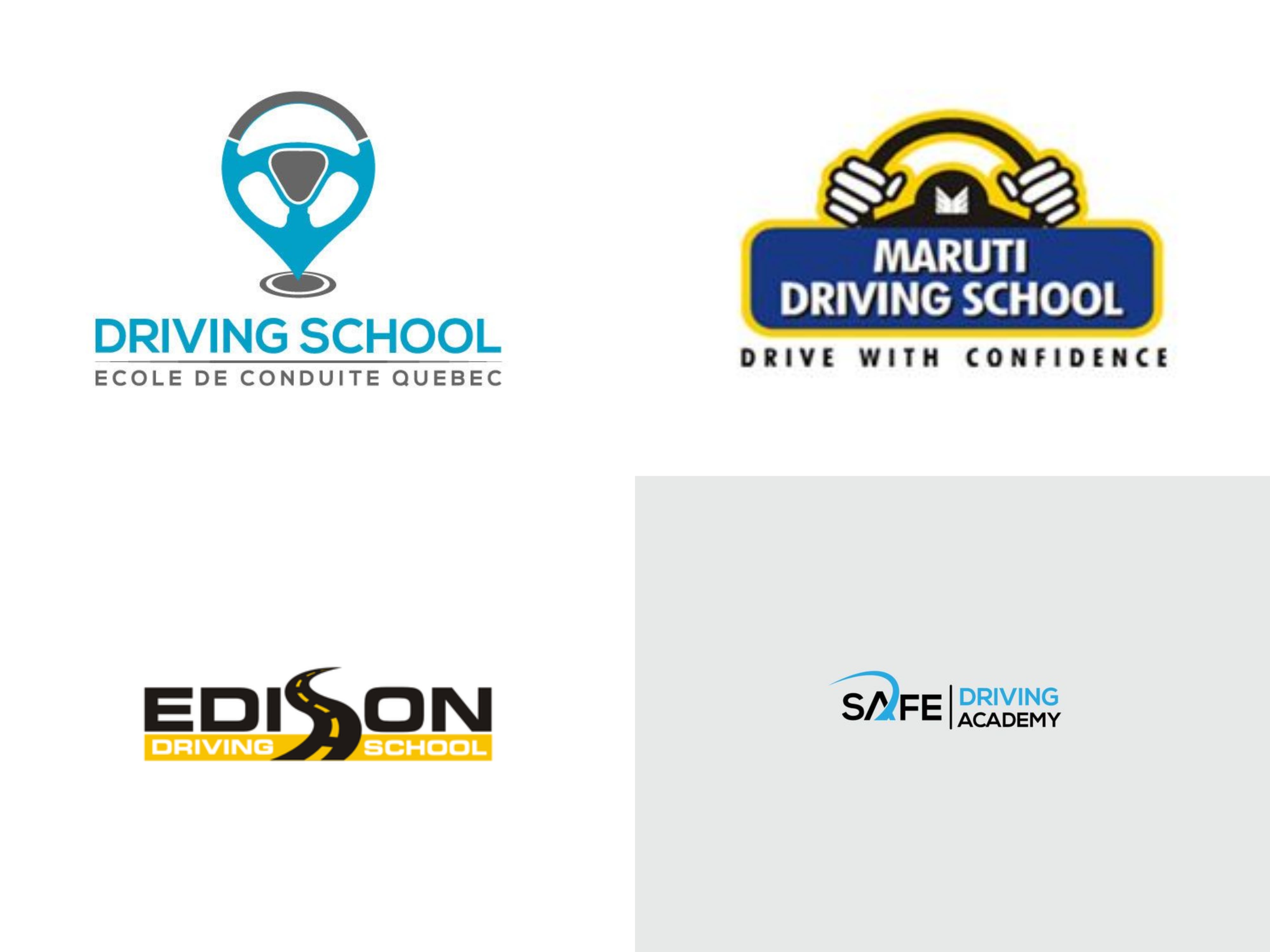 Traffic School Logo Cooper's Driving School Logo Design NINEDESIGN