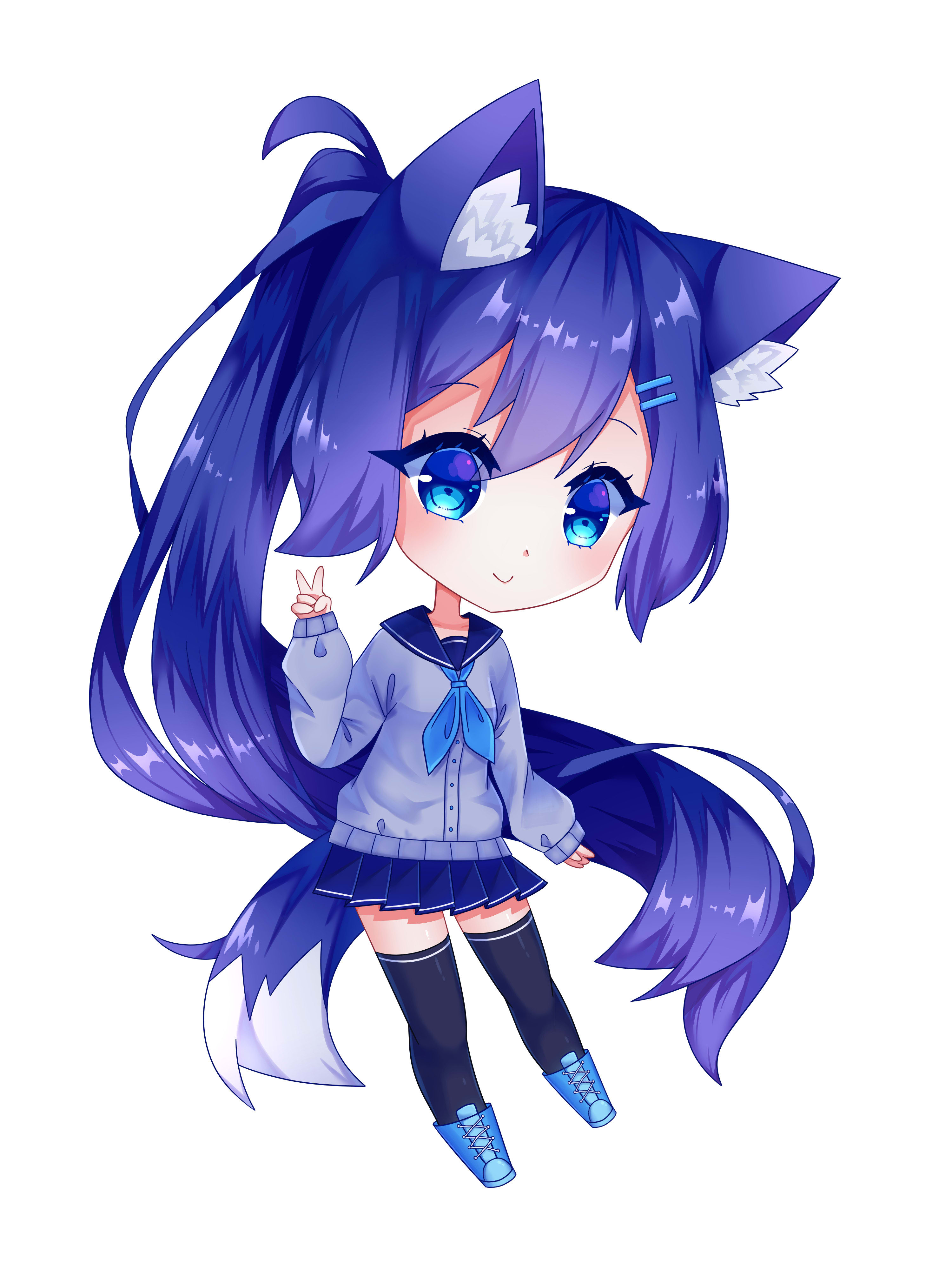 Anime Wolf Chibi