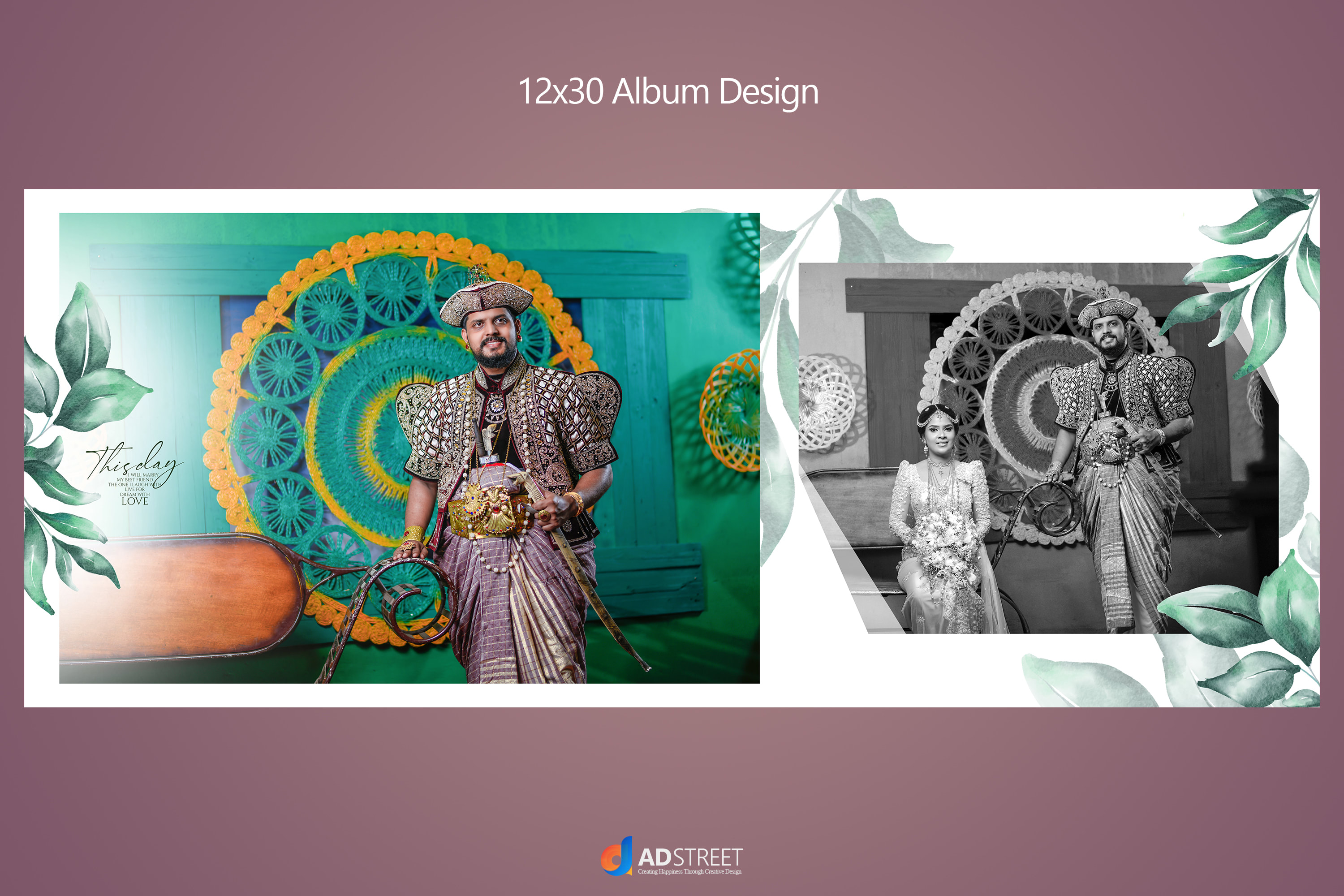 Indian Wedding Album Design Magazine Style