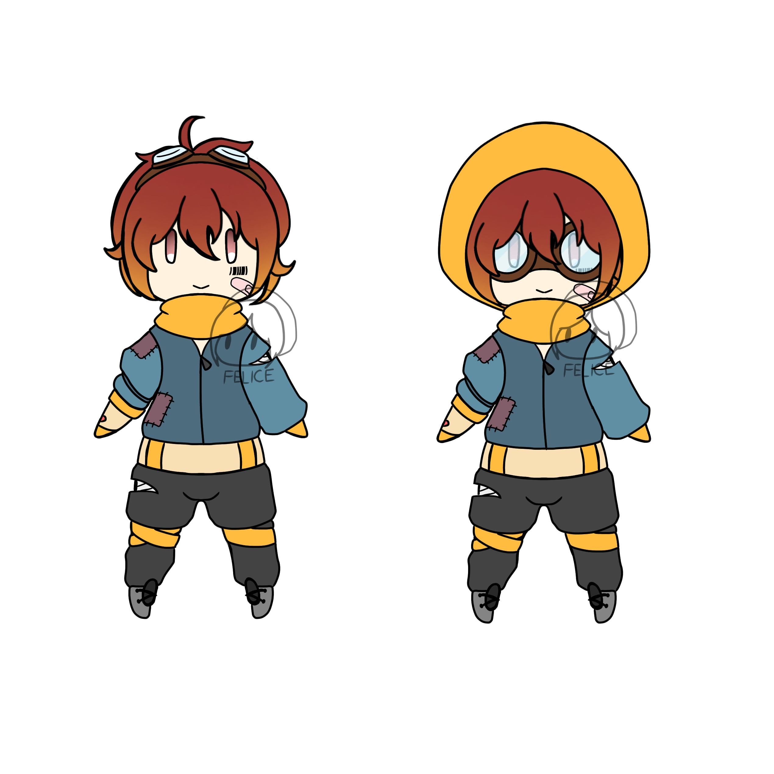Chibi Template Boy And Girl