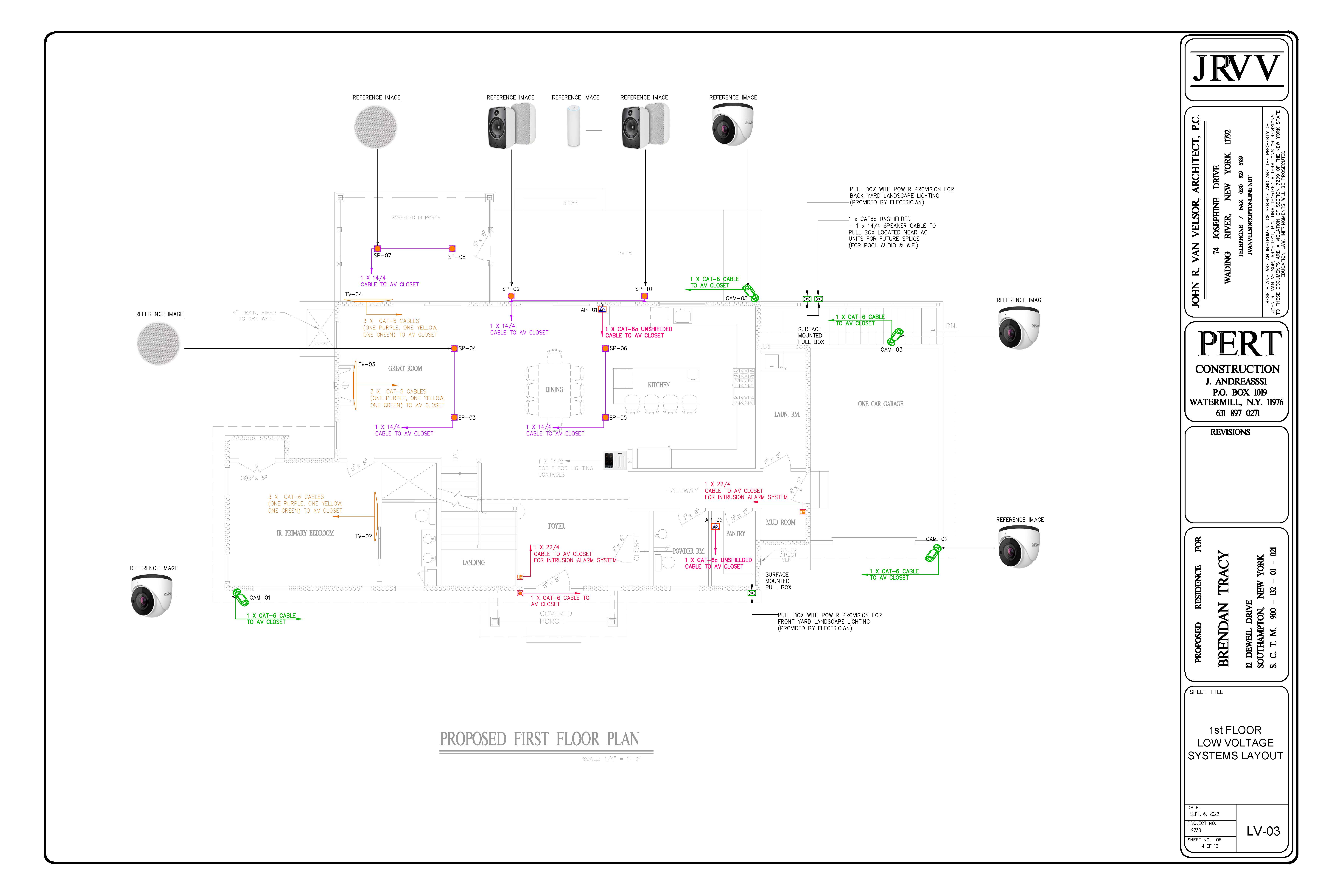 Low Voltage Fire Alarm System Drawing