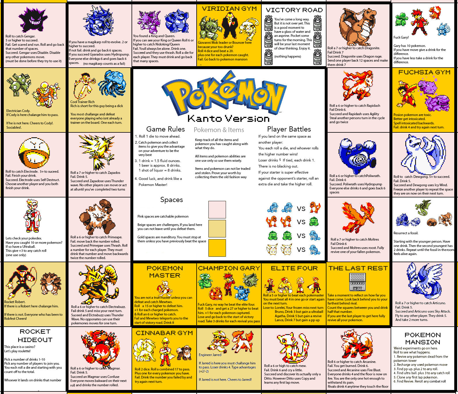 Pokemon Drinking Game Printable Truth Or Drink Hasbro Games