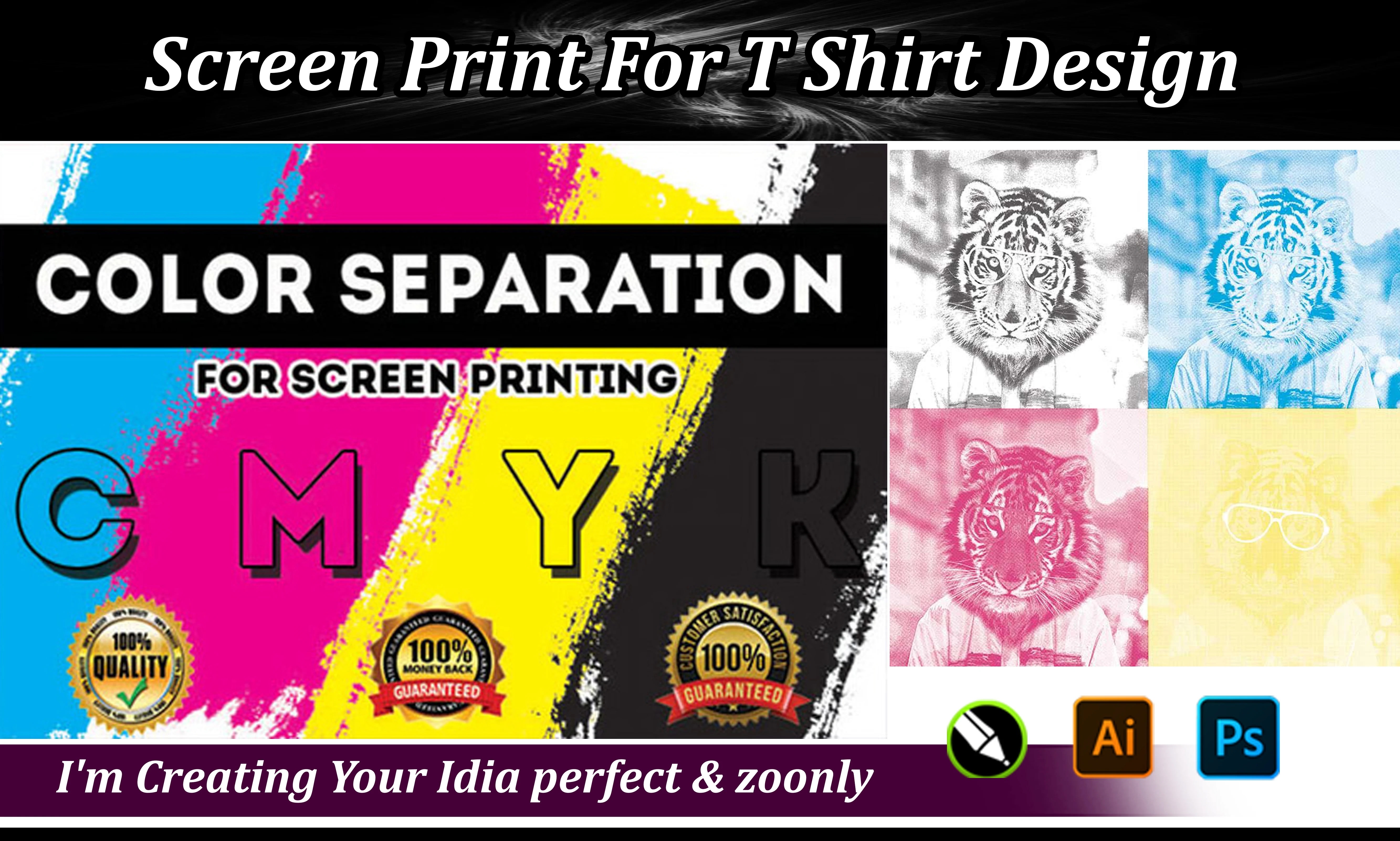 artwork separation for screen printing