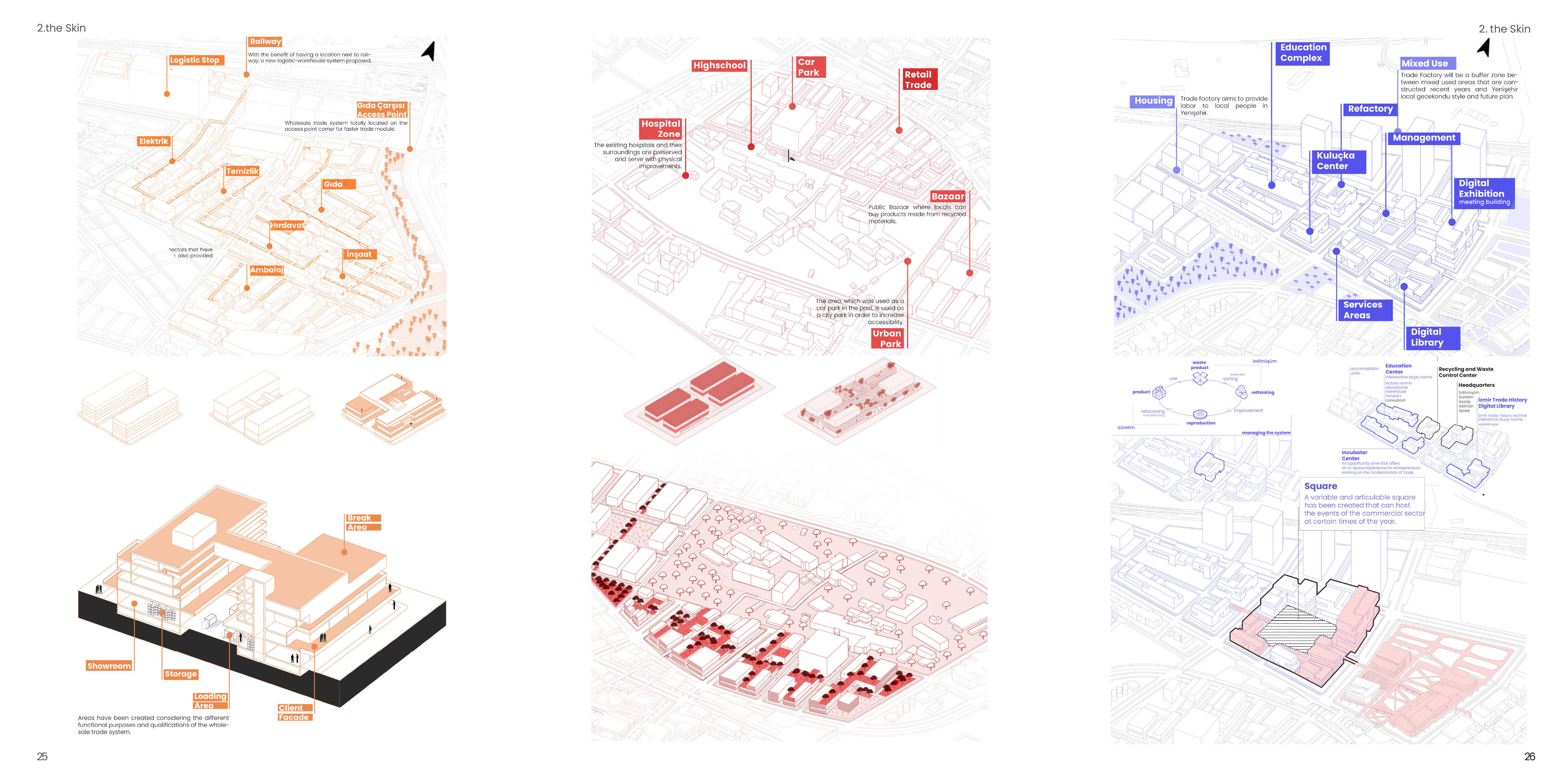 Architecture Exploded Diagram Urban Design Diagram
