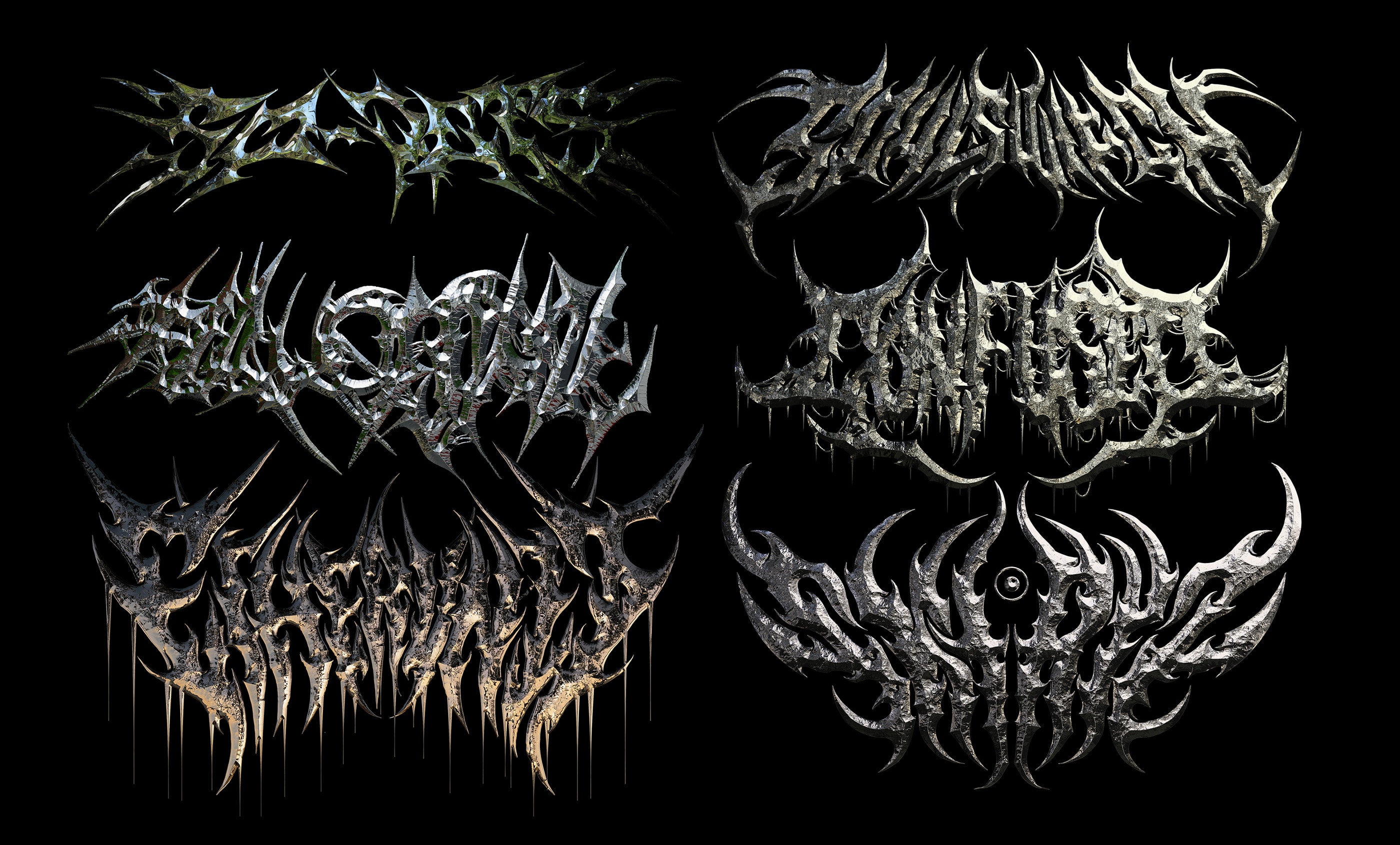 Texture Metal Logo Modern Cloud Logo With Brushed Metal Texture