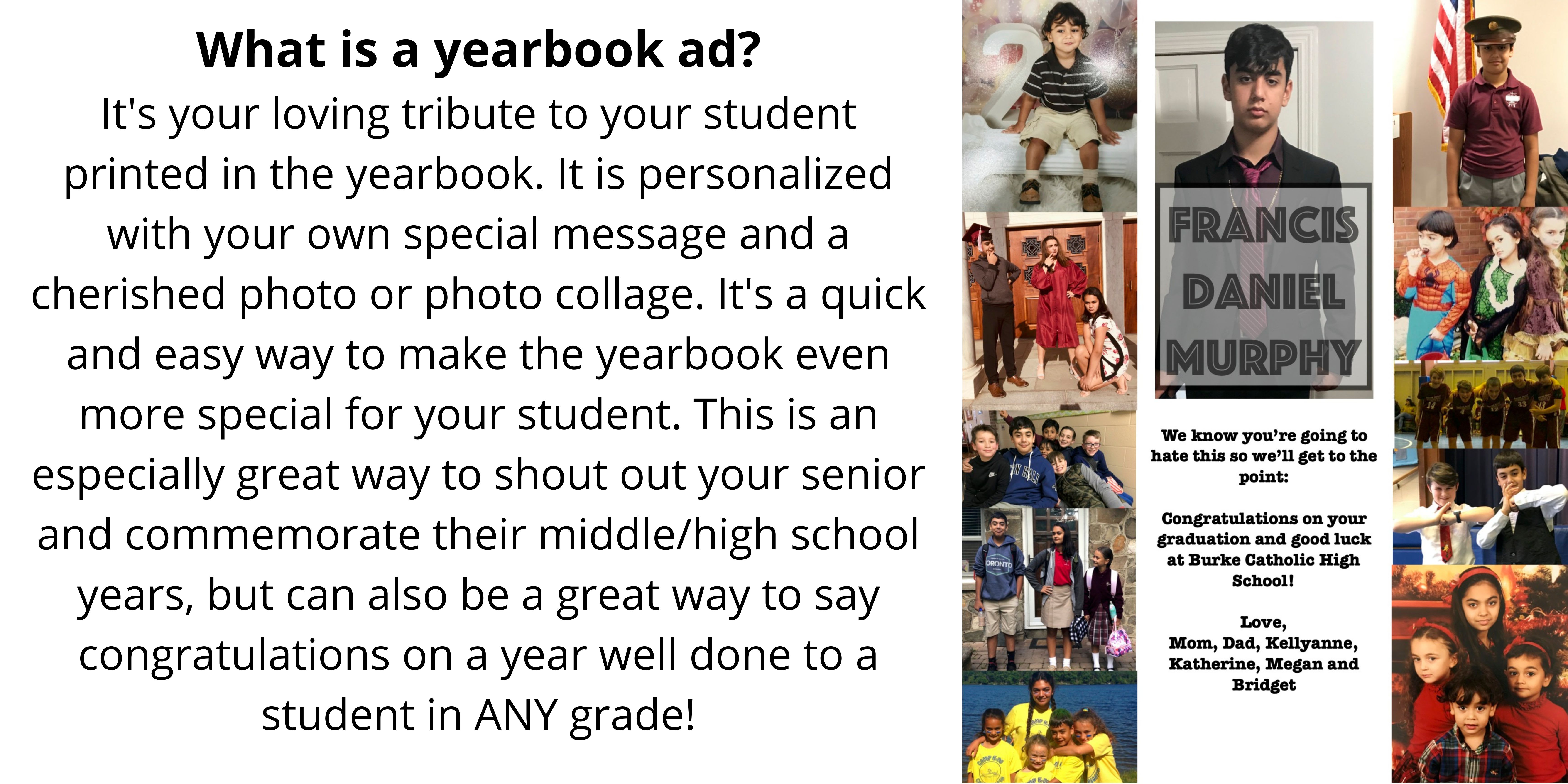 Yearbook Dedication Templates