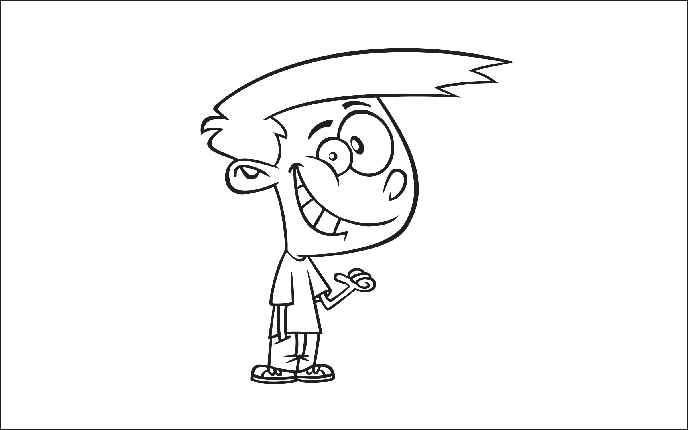 Funny Cartoons To Draw Sketch Draw Funny Toad Cartoon Royalty Free