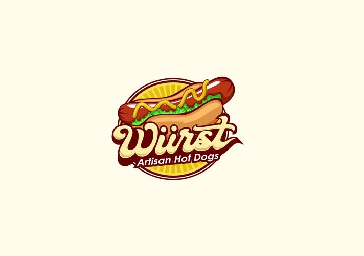 Hot Dog Logo Vector