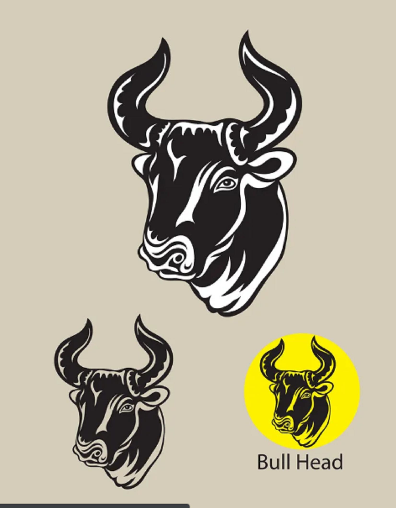 Yellow Bull Logo Placeit Logo Maker Featuring An Aggressive Bull
