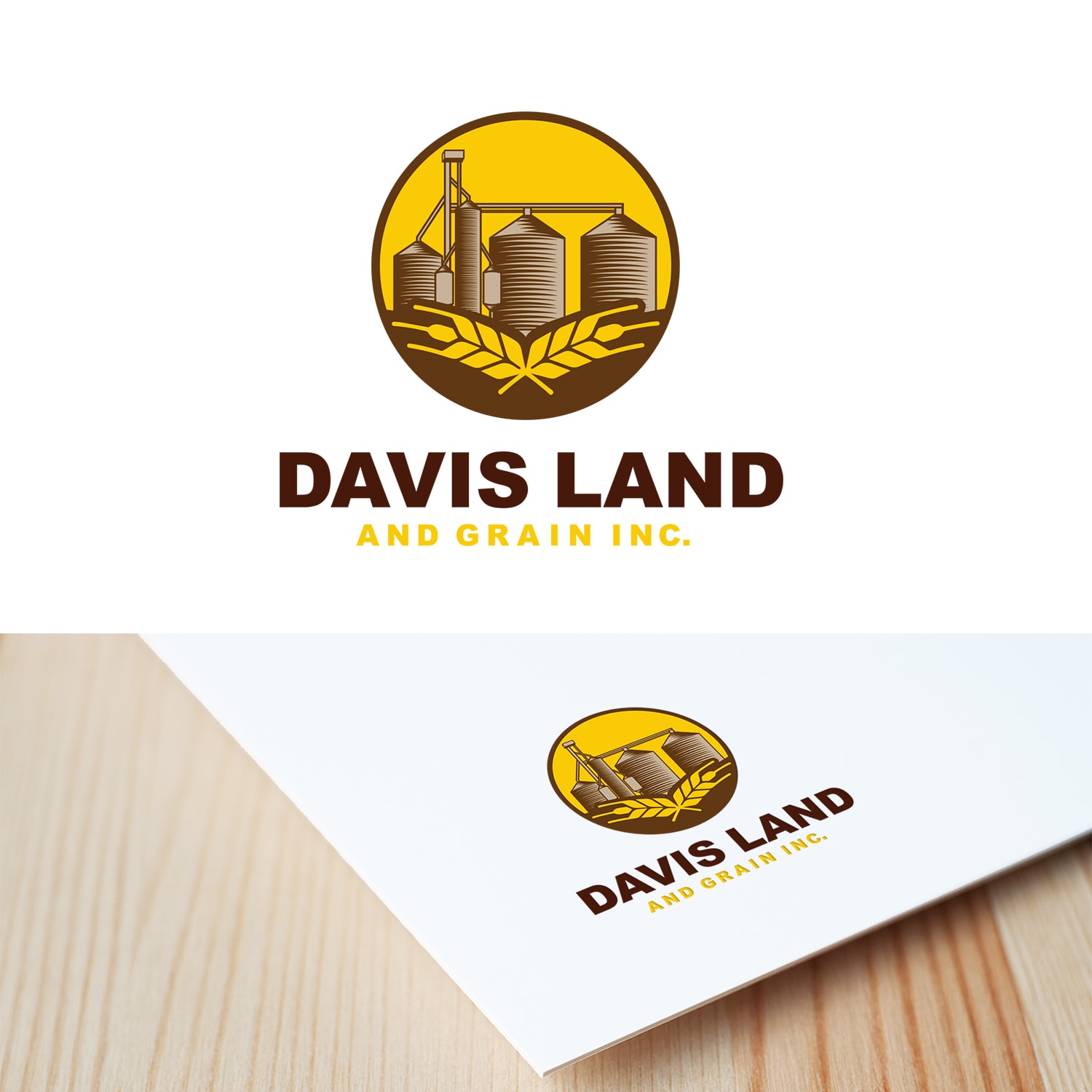 Davis Farmland Logo Create An Eye Catchy Landscape, Agriculture, And