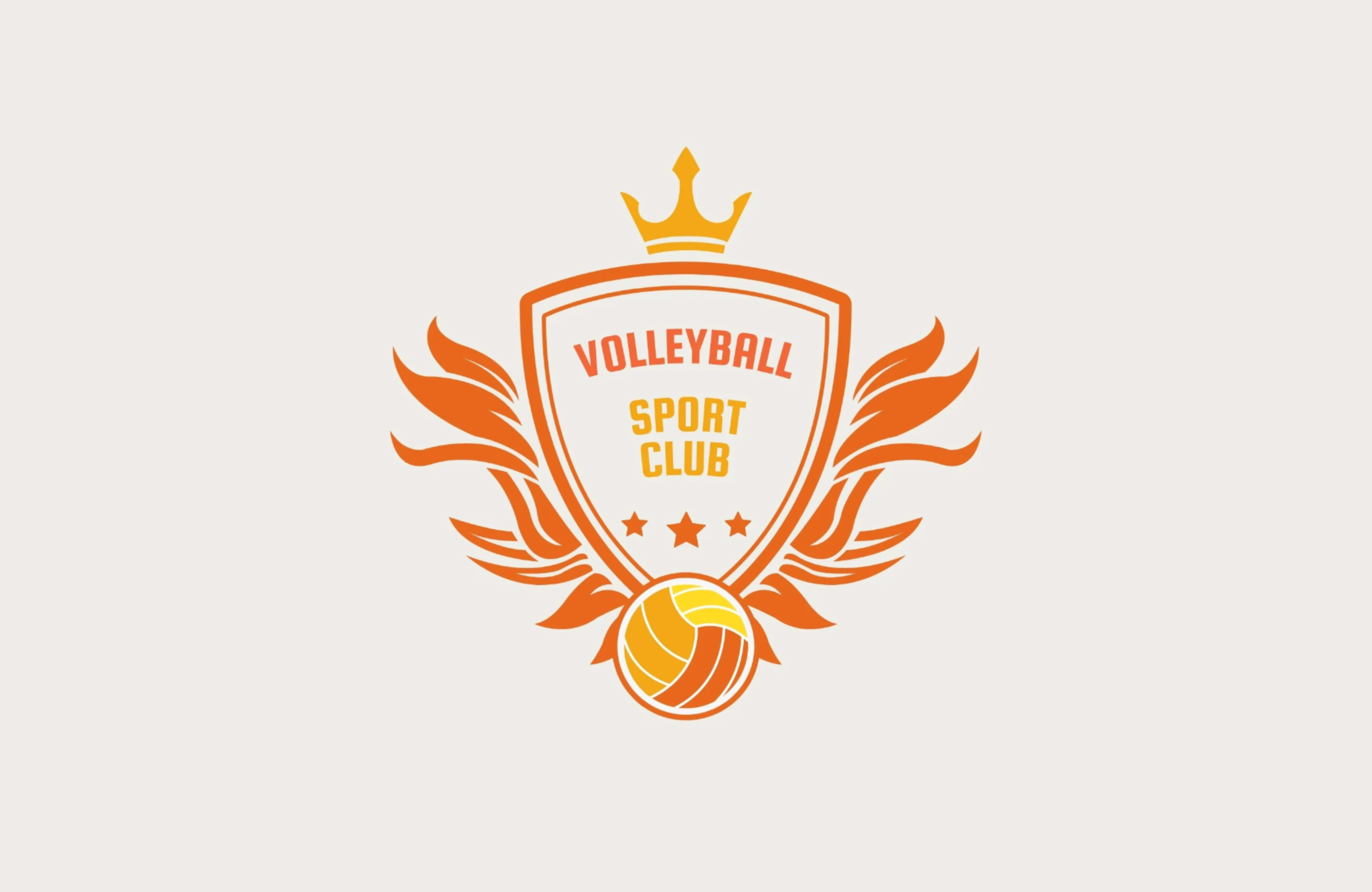Professional Volleyball Logo Professional Volleyball Stock