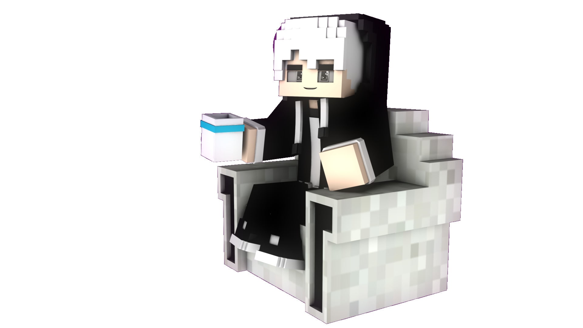 Hd White Hair Minecraft Girl EGirl Minecraft Skins | The Best