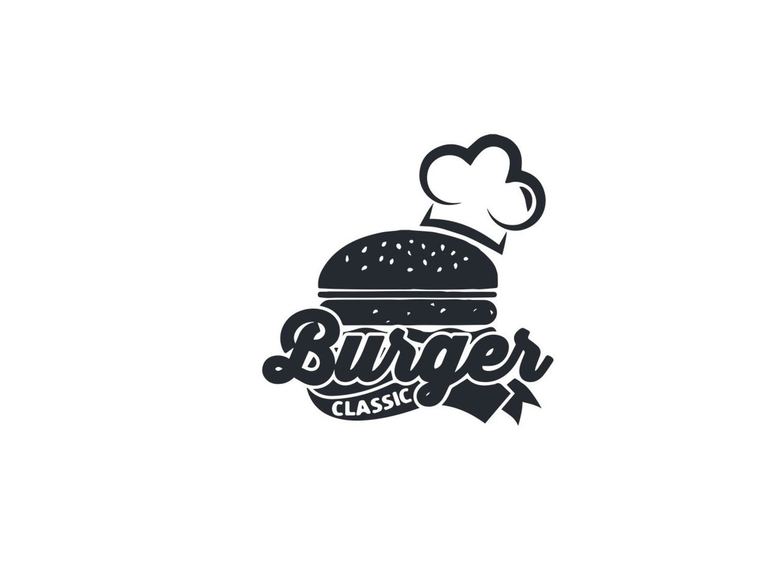 Classic Burger Logo Burger Logo Vintage Collection 25682937 Vector Art
