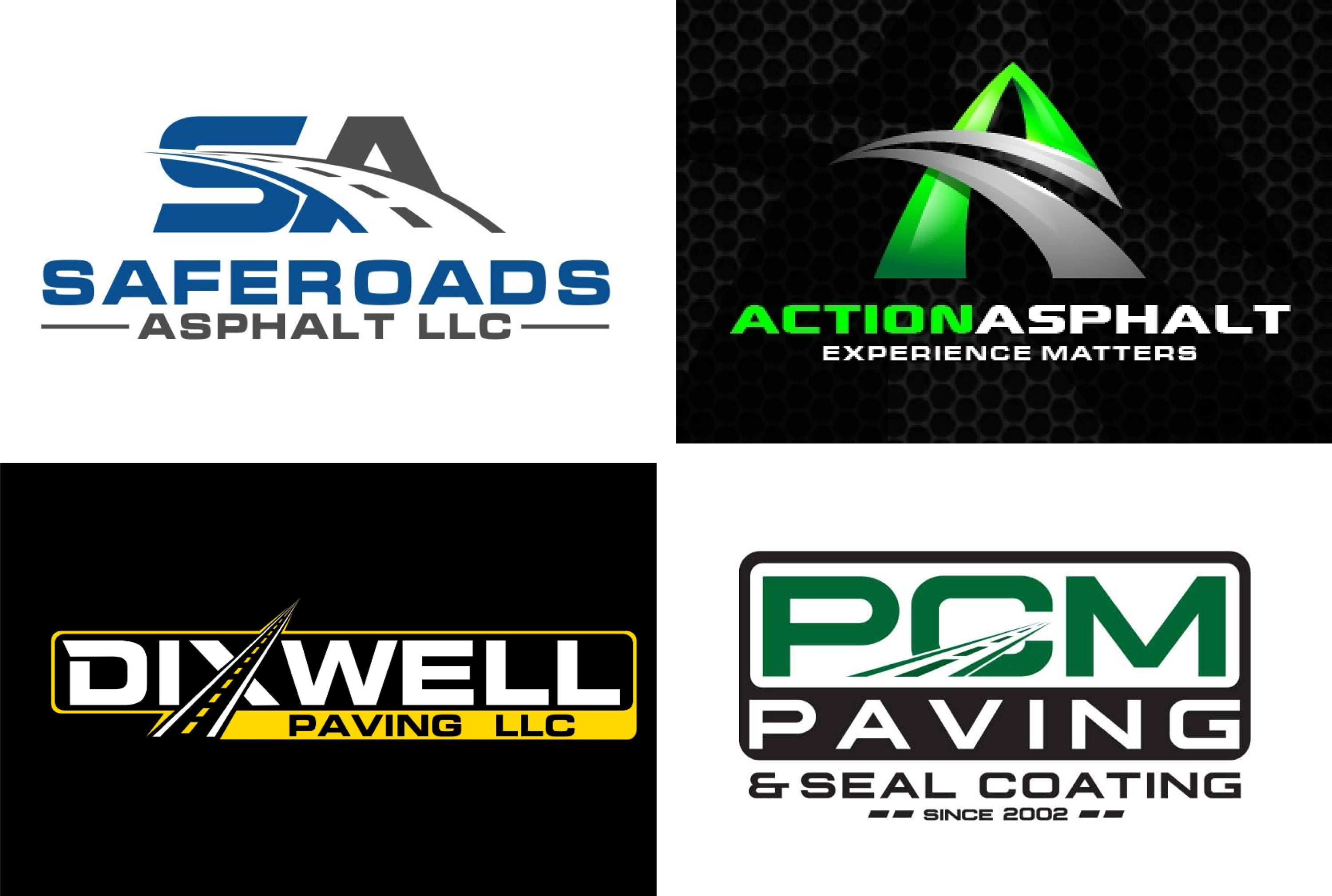 Pavement Logo Road Construction Paving Logo Stock Illustrations