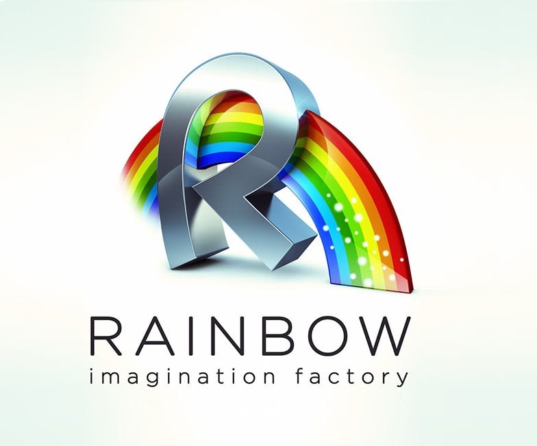 Brand With Rainbow Logo Lifestyle Rainbow Logo, Premade Logo Design,