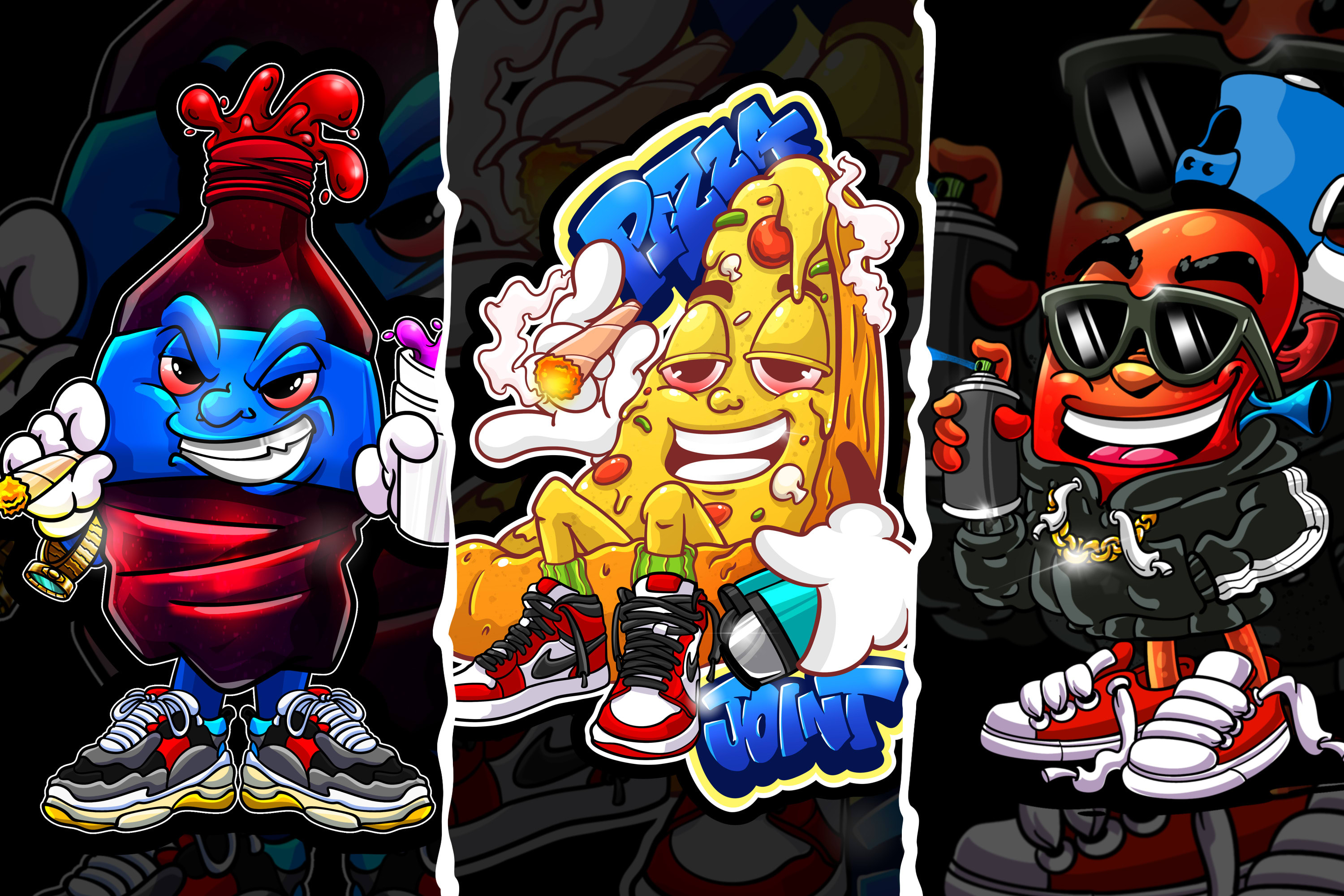 Graffiti Weed Characters