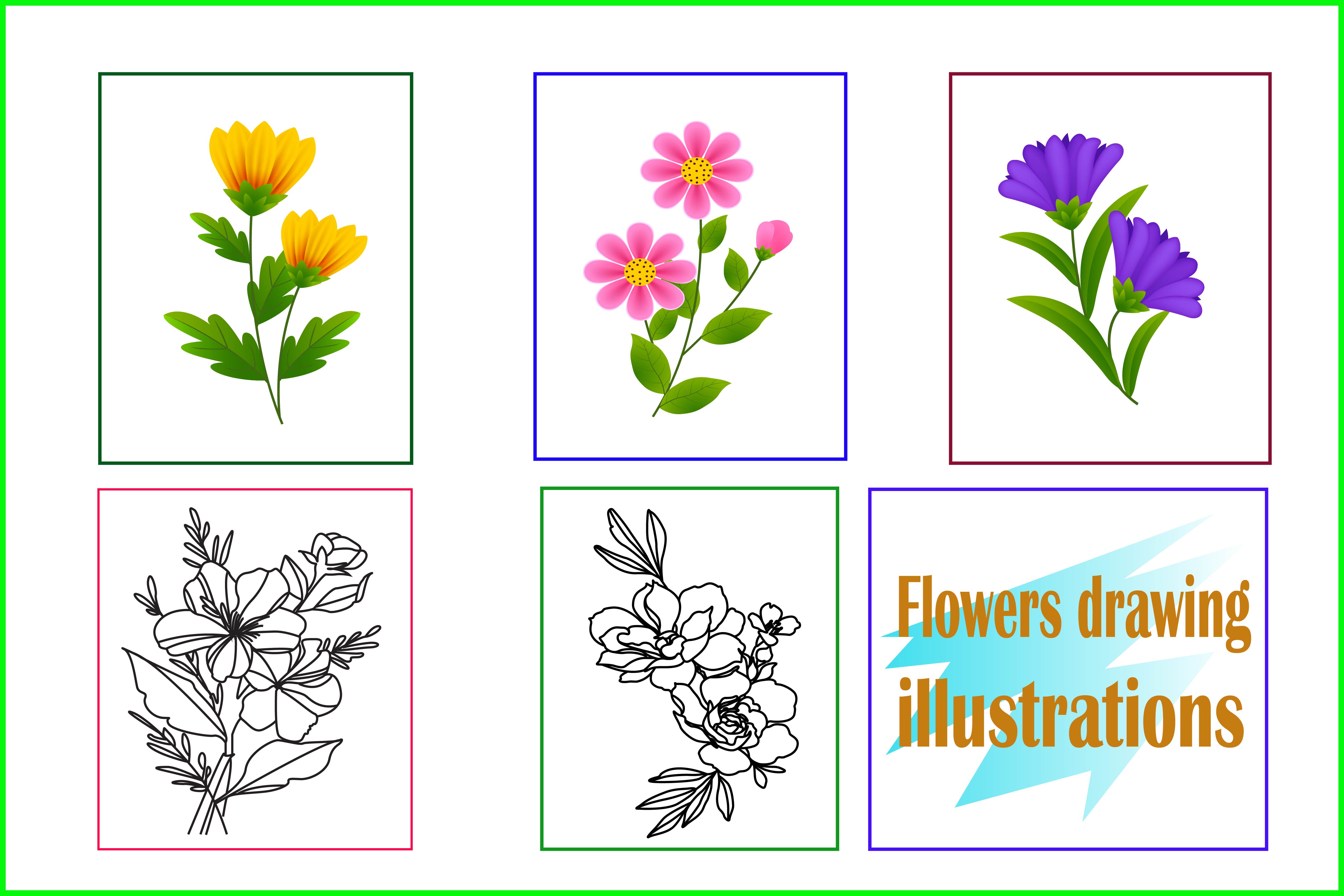 5 Types Of Flowers Drawing With Names - Infoupdate.org
