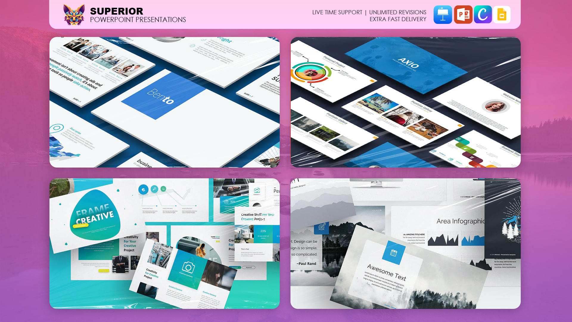 Professionele Randen Voor Powerpoint Creative Presentation Templates