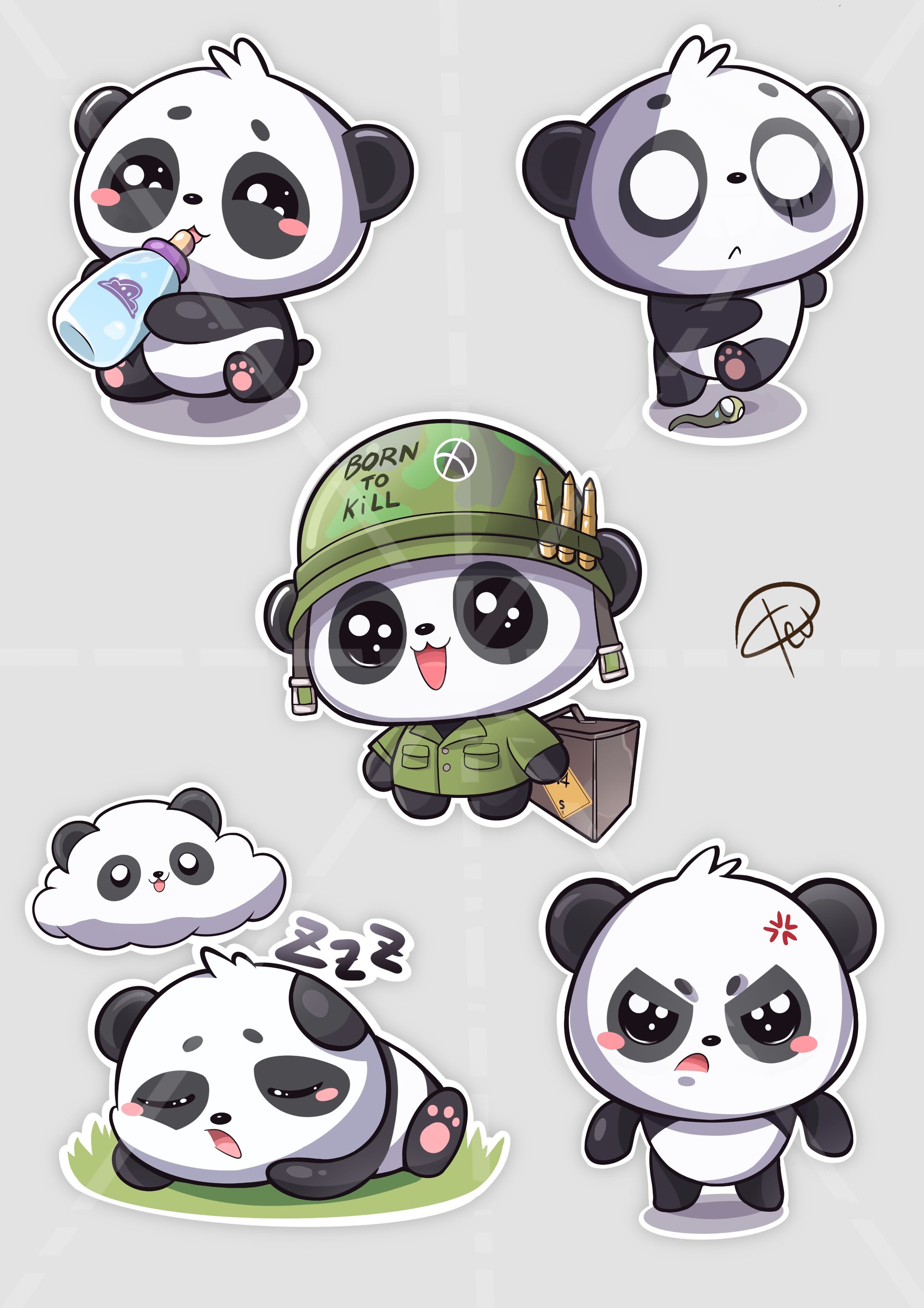 Chibi Anime Panda Chibi Panda Background Vector Images (over 140)