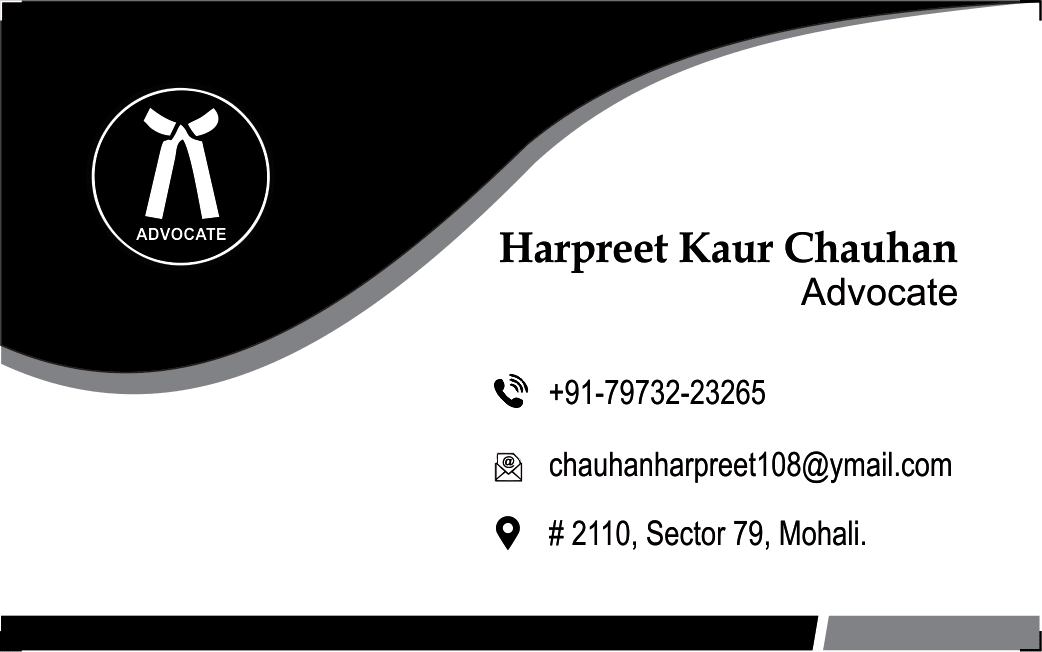 Indian Advocate Visiting Card