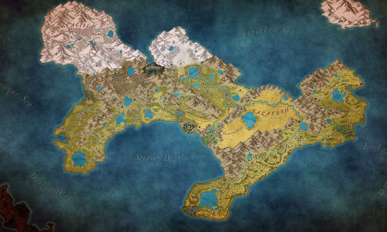 Fantasy Map By Jazzsiyart ACOTAR Anyone? So Yeah, This Is What My