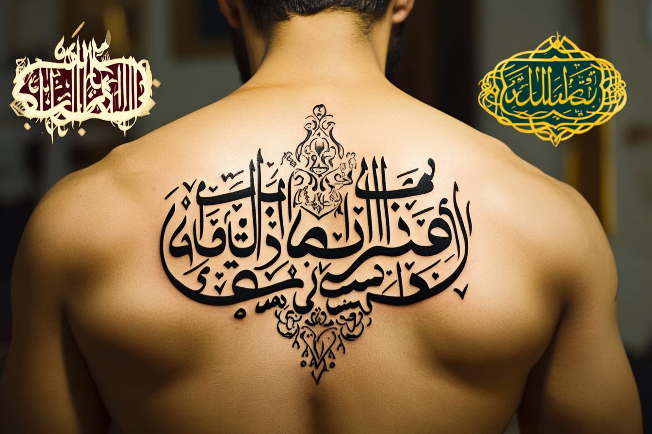 Tatuaggi Calligrafia Araba Inchiostro Avvincente Calligrafia Tatuaggio