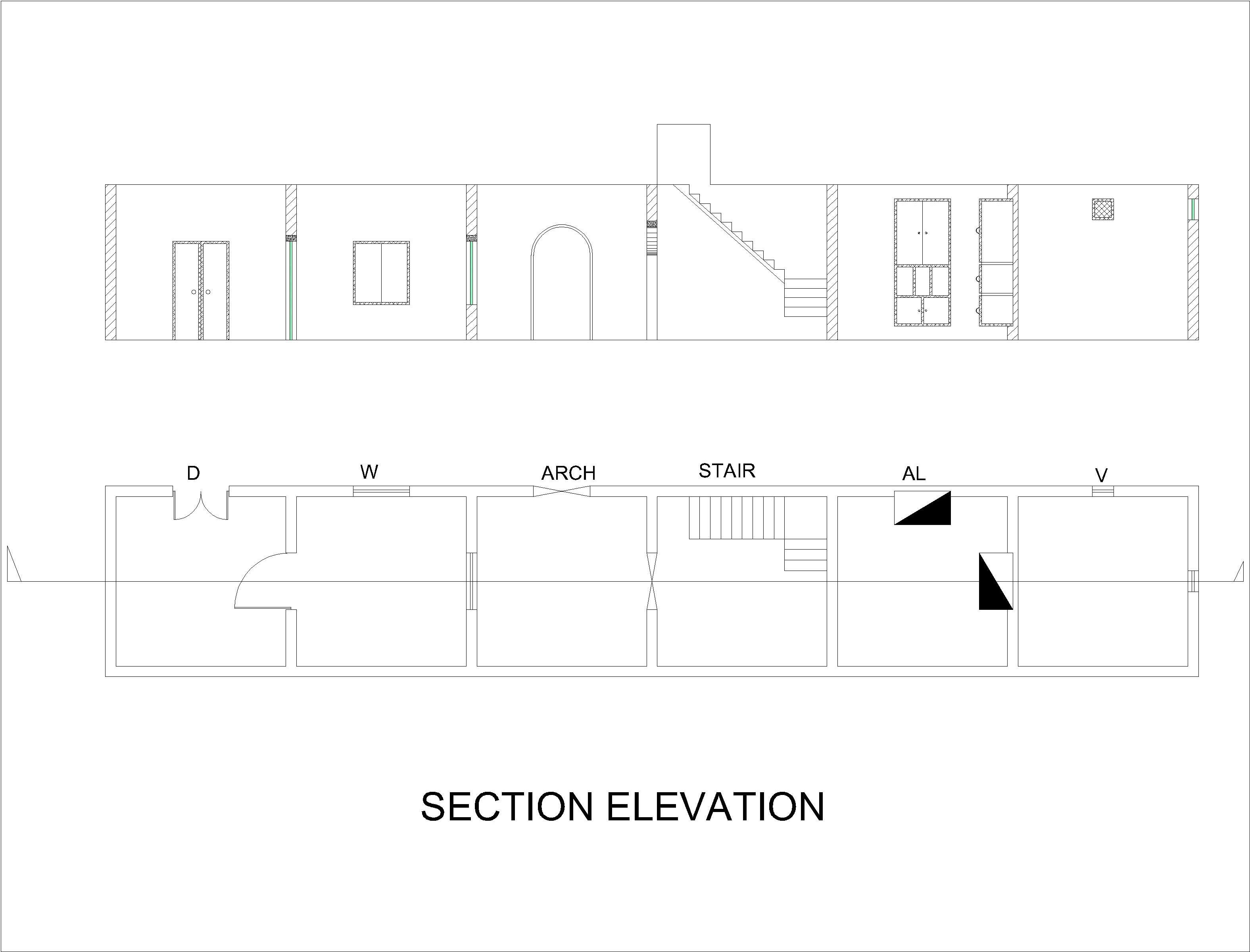 eames house plans sections and elevations