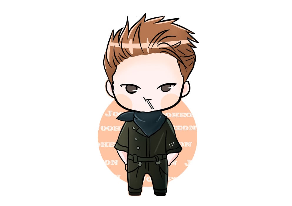 Cute Chibi Boy Drawing